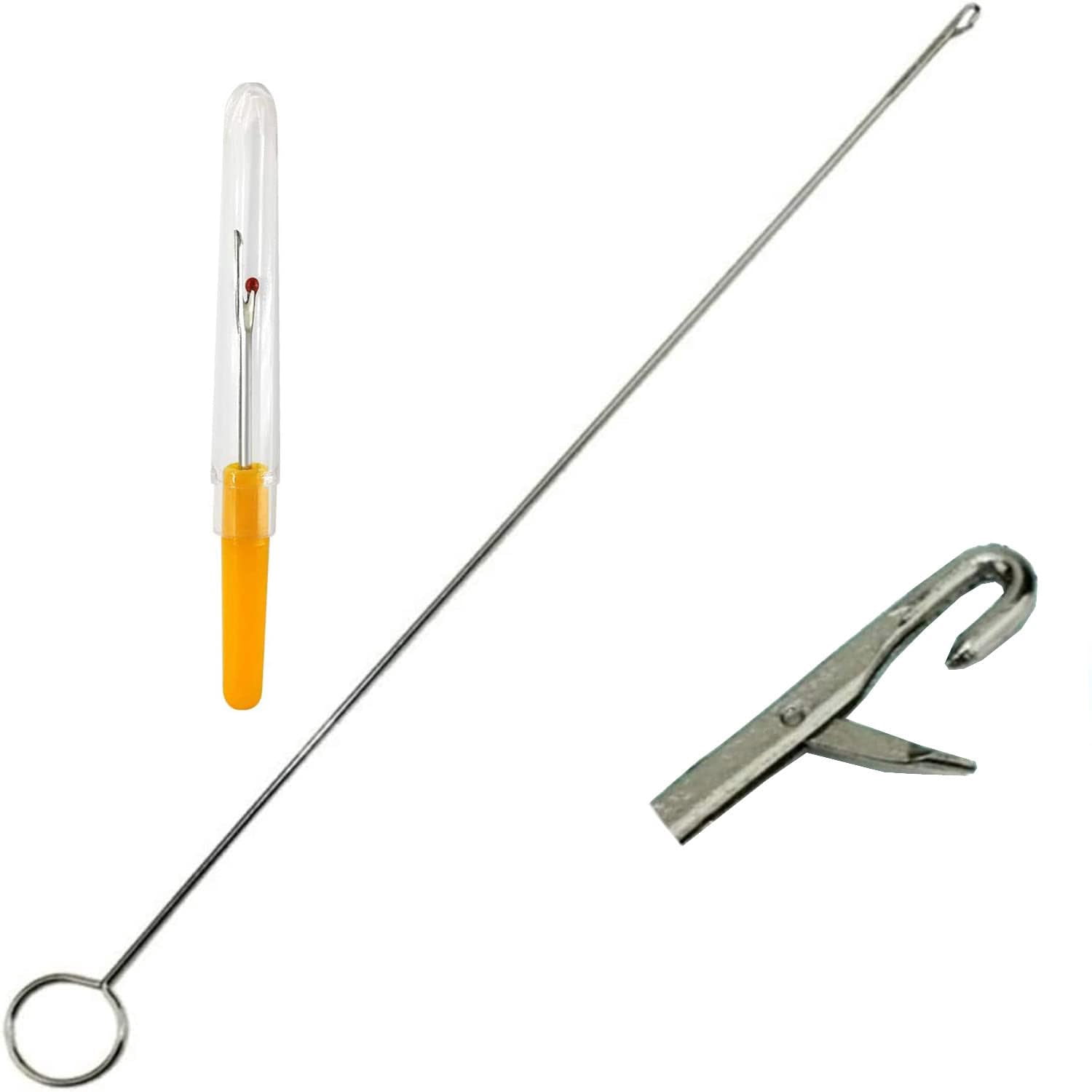 Sewing Loop Turner Hook with Latch for Turning Fabric Tubes Straps ...