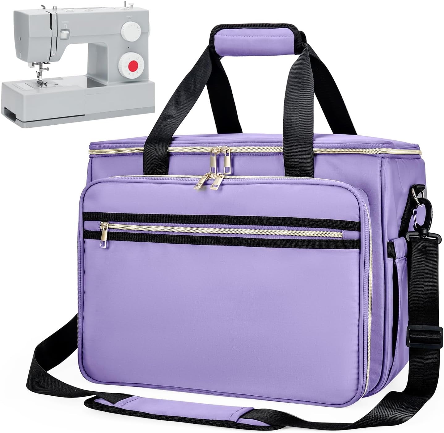 Sewing Machine Carrying Case with Removable Bottom Padding, Sewing ...