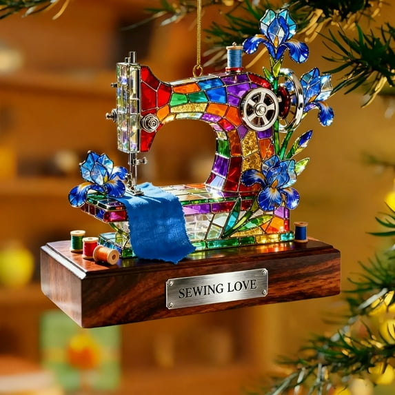 Sewing Machine Christmas Ornament, Quilter And Sewer Gift For Women ...