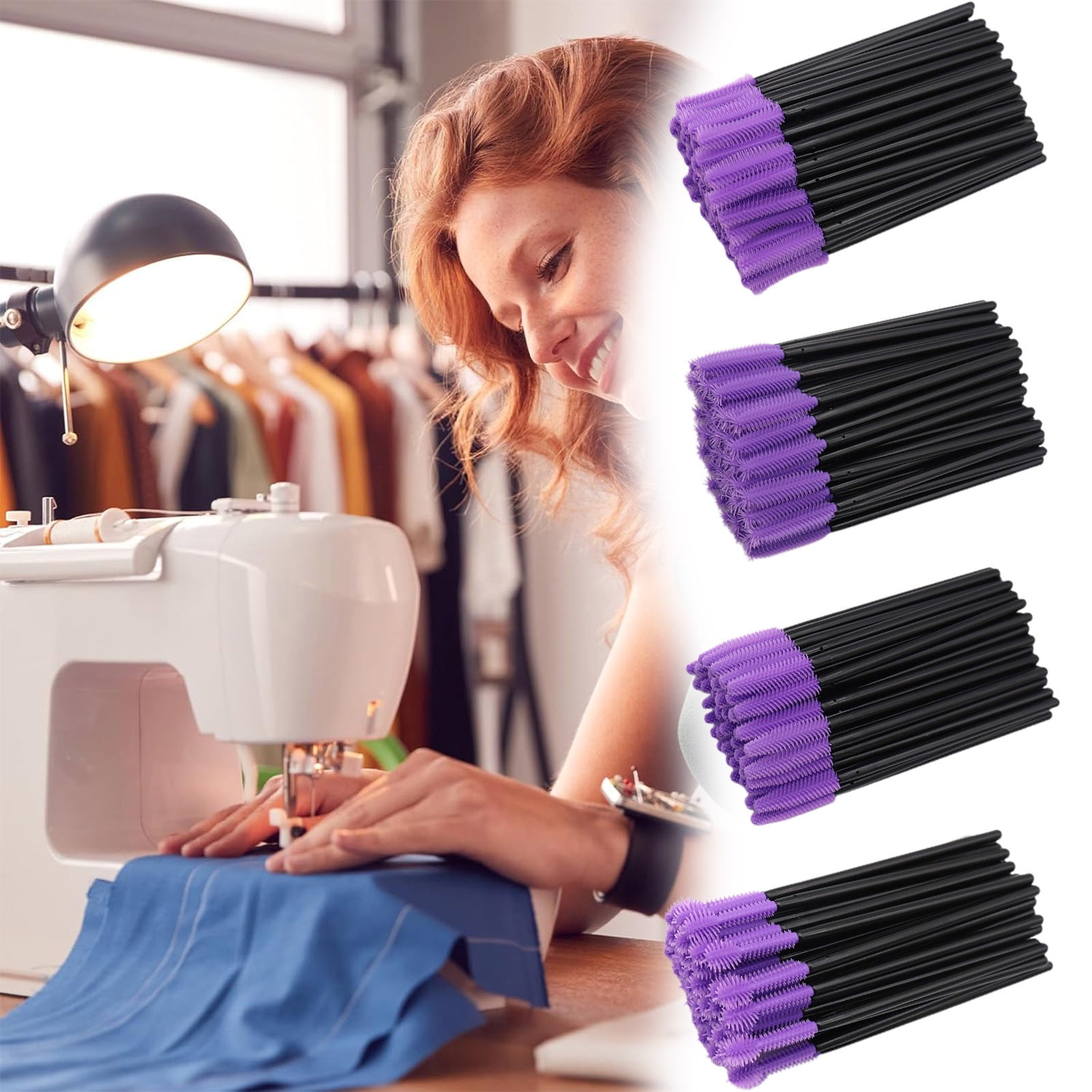 Sewing Machine Cleaning Brushes, 50 Pcs Dense Bristles, Reusable Silica ...