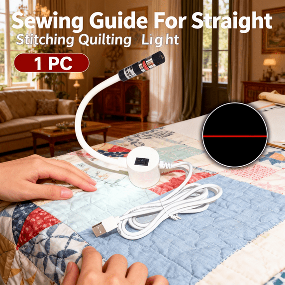 Sewing Machine Laser Positioning Light – Magnetic Guide with LED Light ...