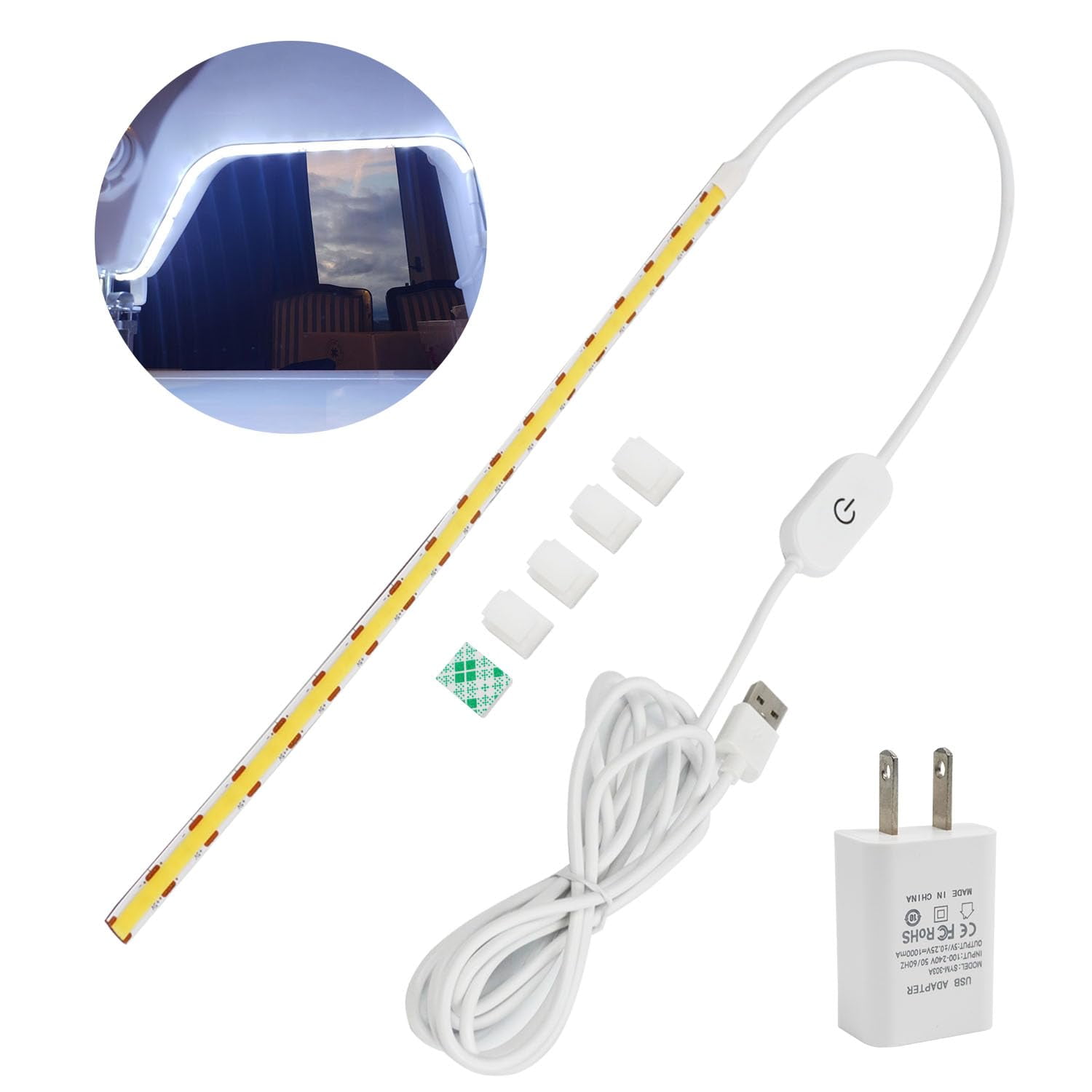 Sewing Machine Light, Dimmable Sewing Light Strip with Touch Dimmer ...