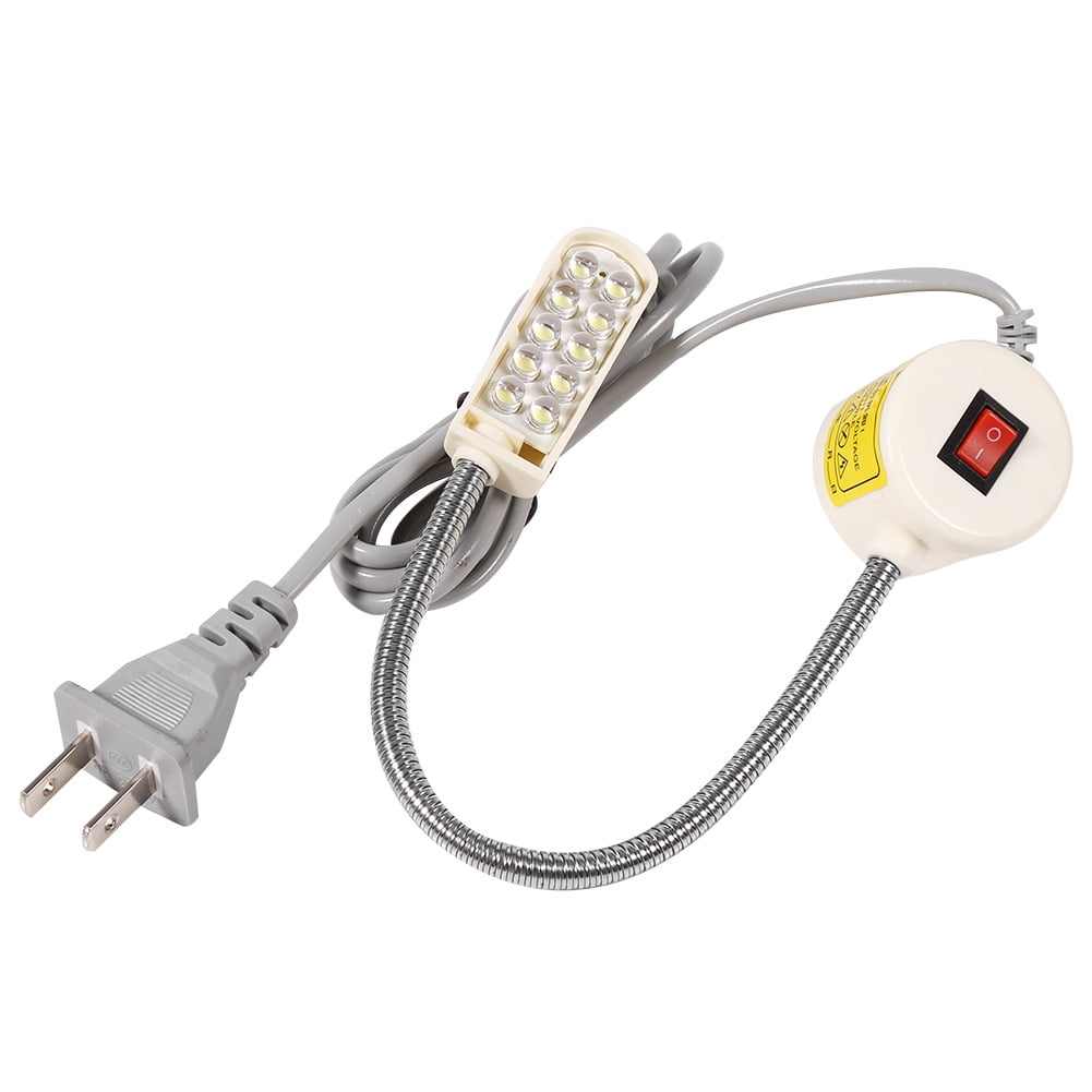 Sewing Machine Light Gooseneck Lamp Magnetic Base Switch Flexible Mounting (10 Leds) - Walmart.com
