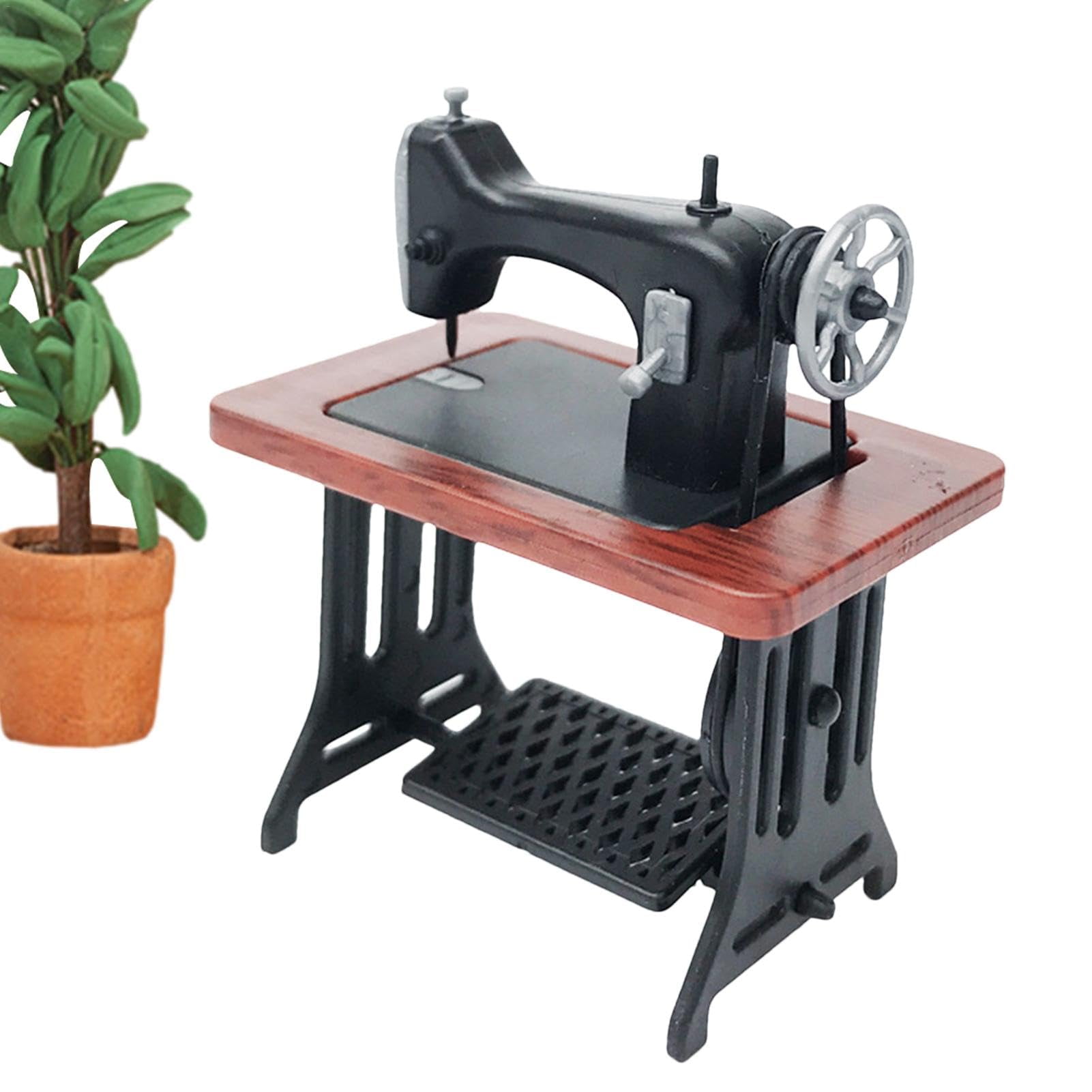 Sewing Machine Miniature | Retro Small Model Sewing Machine Statue | Pretend House Accessories ...