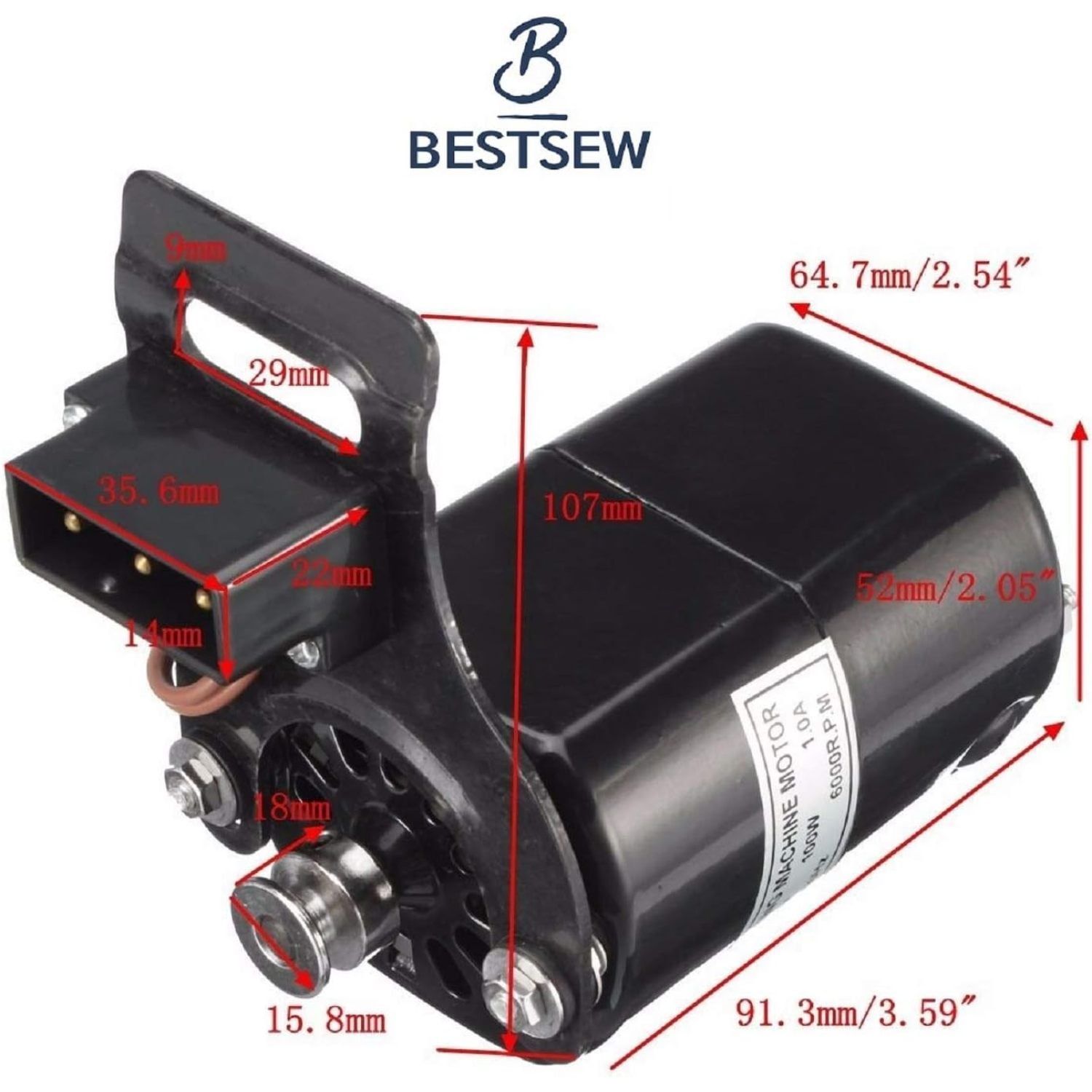 Sewing Machine Motor, Pedal Belt, Bracket, Bolt, Foot Control,Cords ...