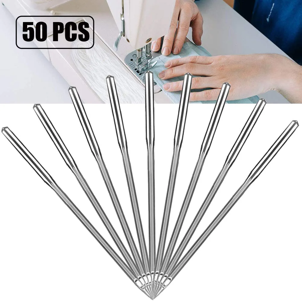 Sewing Machine Needles, 50 Count Sewing Needles, Embroidery Machine ...