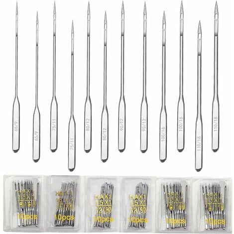 Sewing Machine Needles 60pcs,Universal Regular Stitch for Singer ...