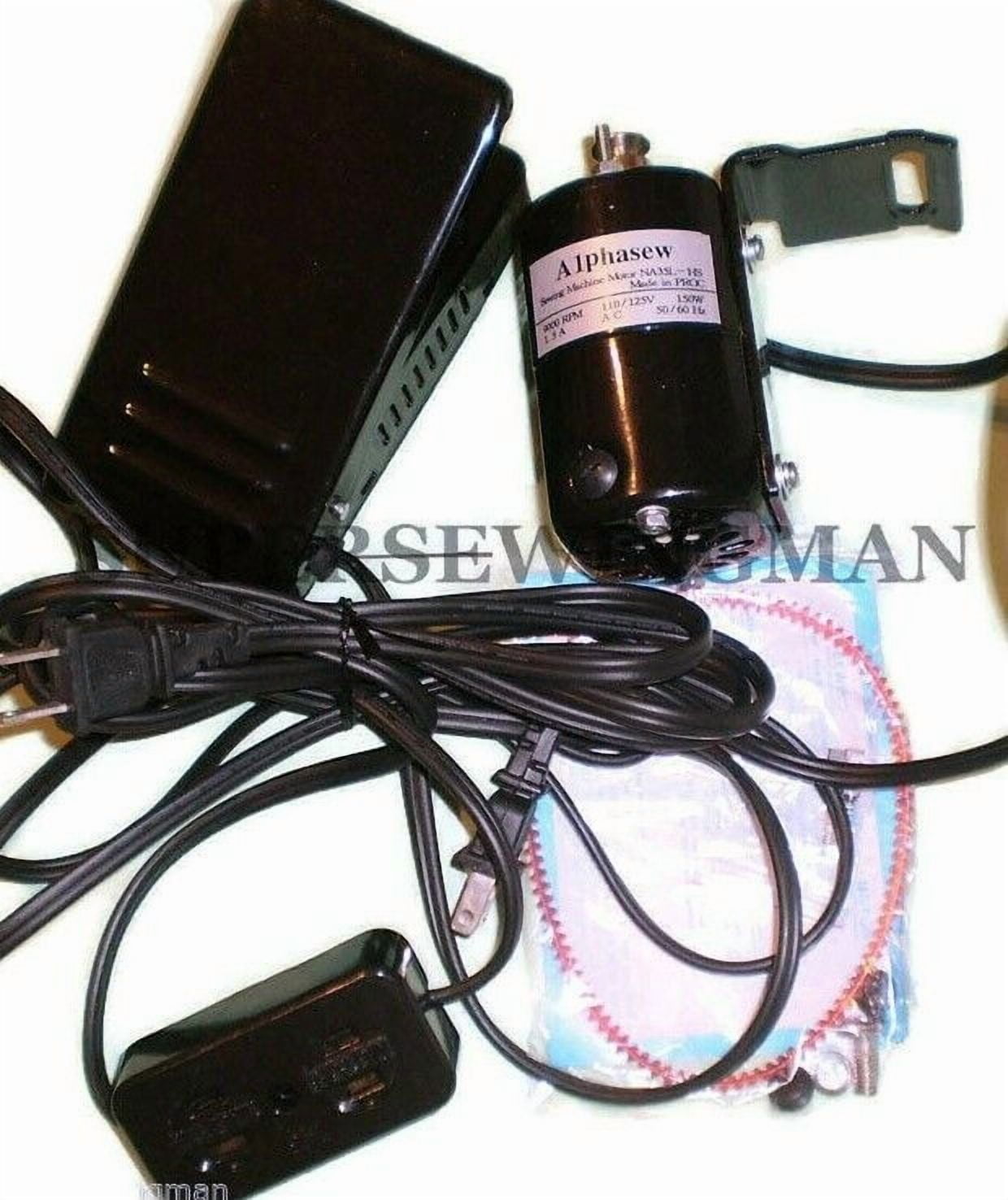 Sewing Machine Power 1.5Amp Motor & Pedal L Bracket Motor Block FC143 ...