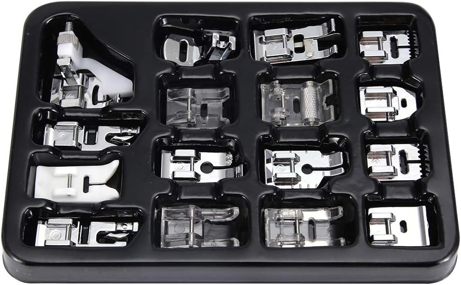 Sewing Machine Presser Feet, 16PCS Mini Household Sewing Machine Parts ...