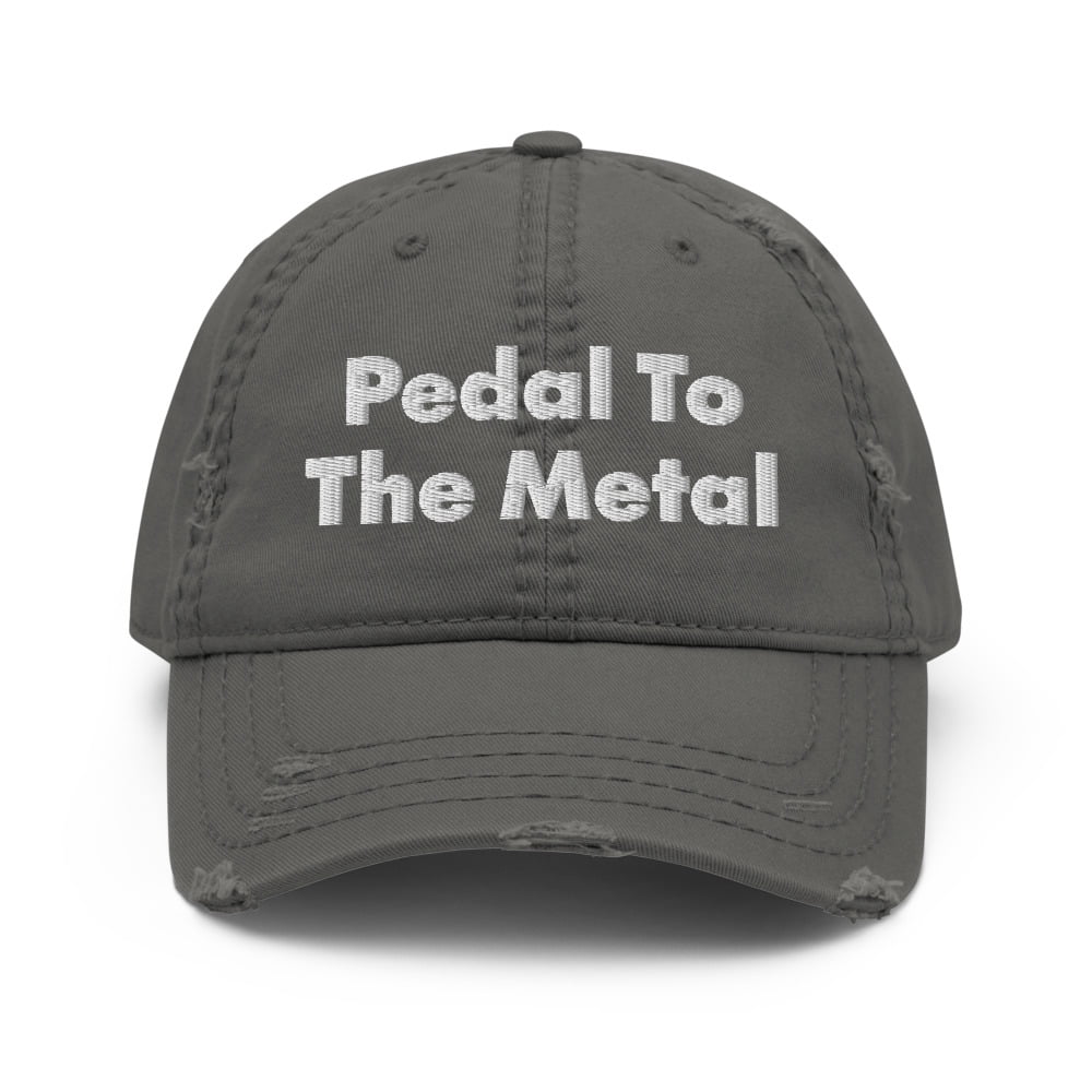 Sewing Machine Sew Lovers Embroidered Distressed Dad Hat, Pedal To The ...
