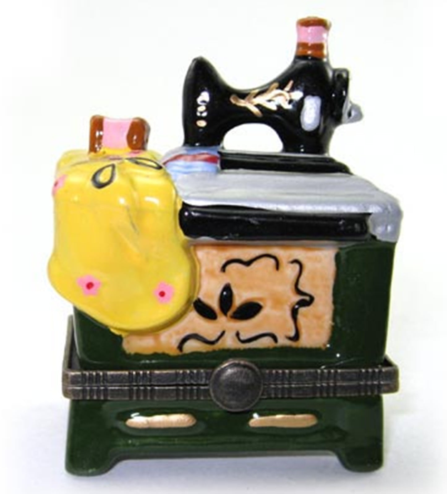 Sewing Machine Sew Stitches Hinged Trinket Box phb - Walmart.com