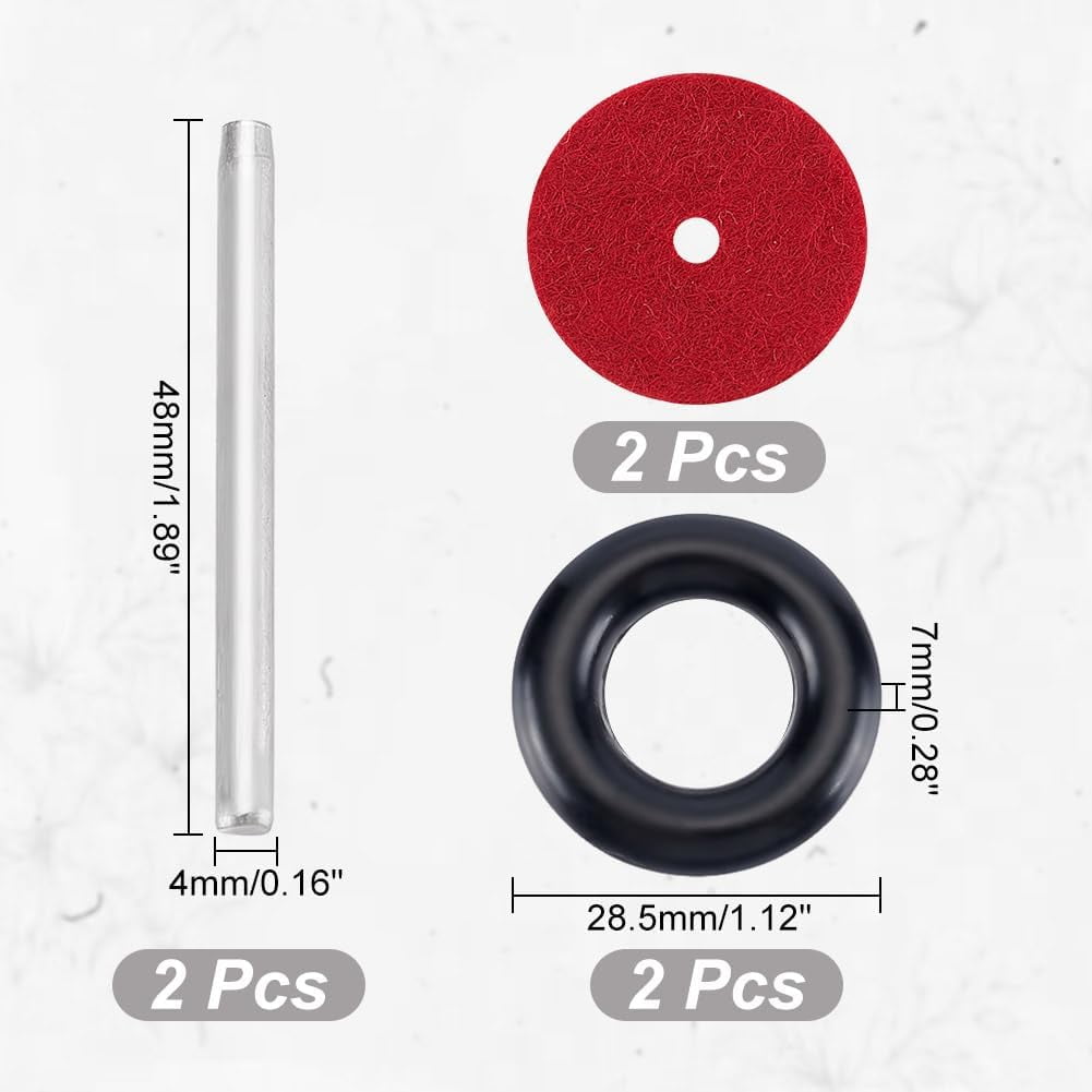 Sewing Machine Spool Pins Bobbin Winder Tire Red Spool Pin Felt Pad for ...