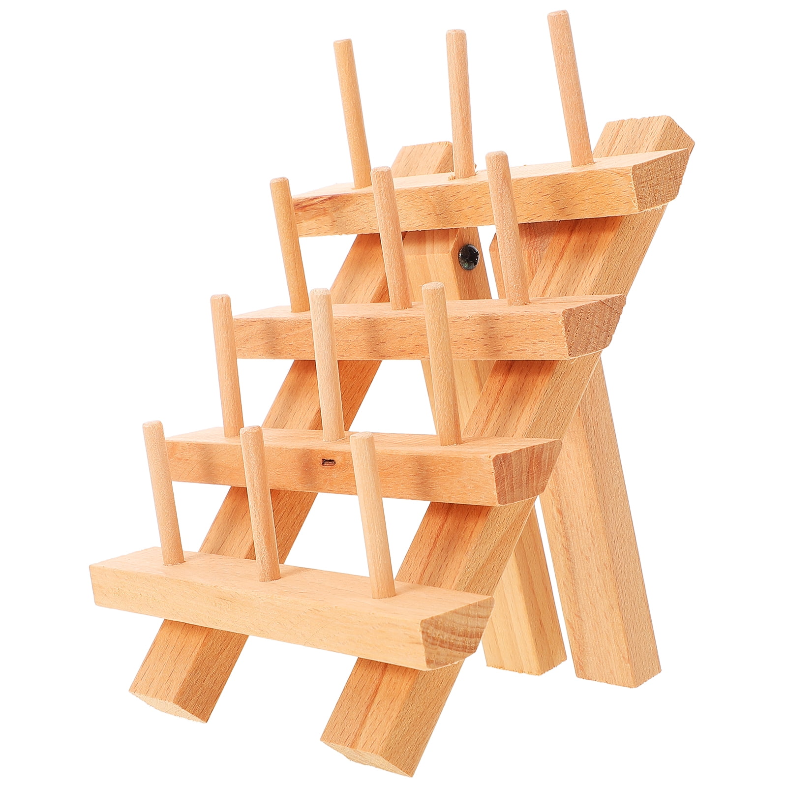 Sewing Machine Storage Rack Sewing Thread Wood Spool Storage Rack ...