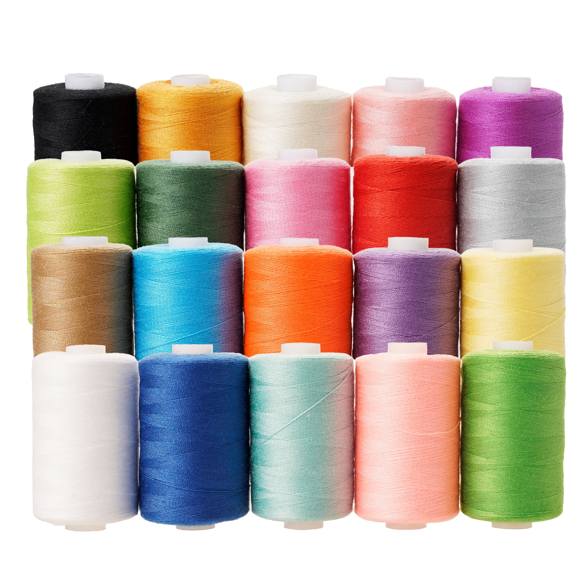 Sewing Machine Thread Kit 20 Colors All Purpose Polyester Thread ...
