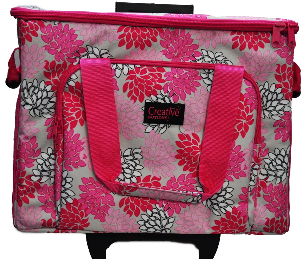 Sewing Machine Trolley Pink Grey Floral - Walmart.com