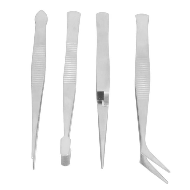 Long Set of 4 Sewing Machine Tweezers, Non Craft, Accurate Electronic ...