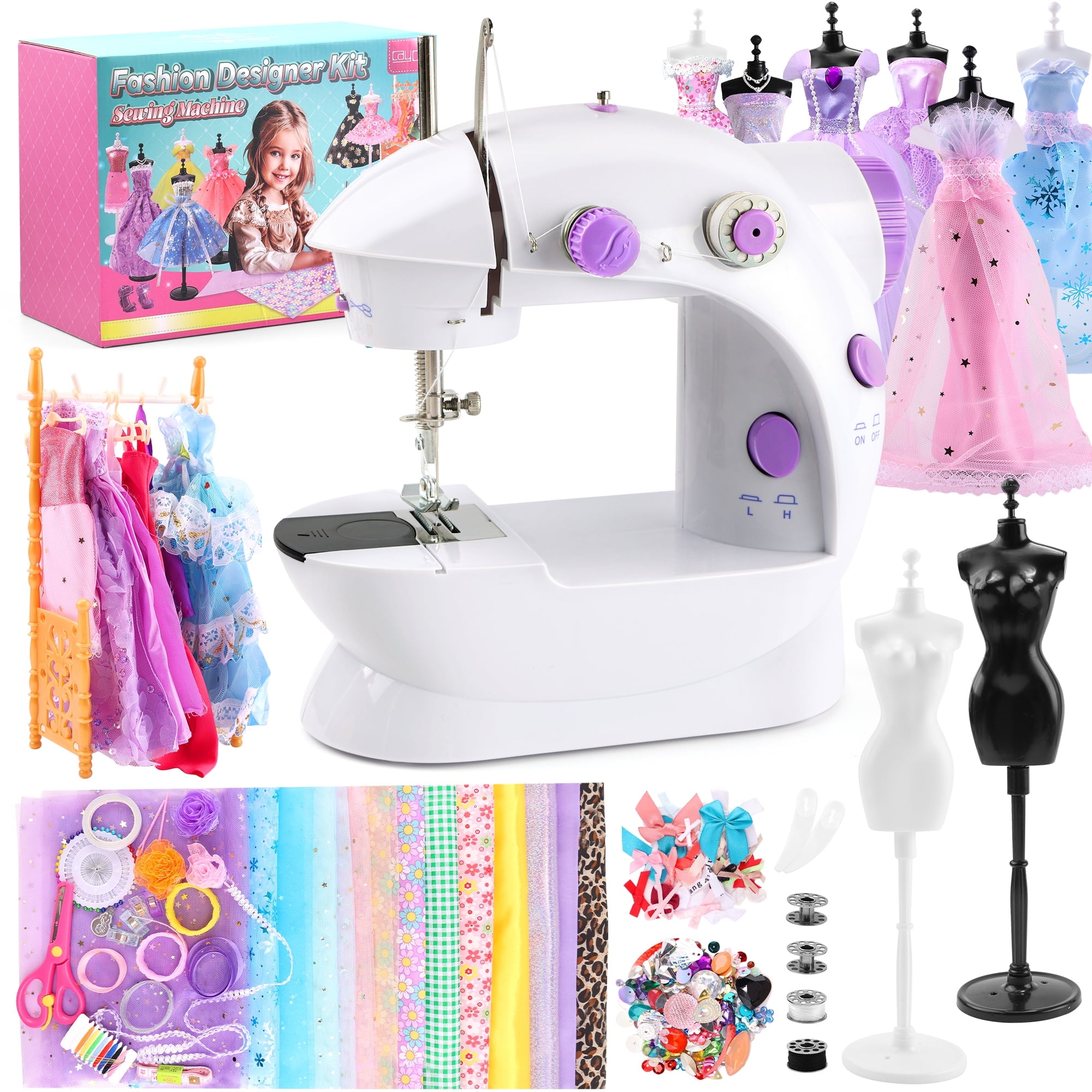 Sewing Machine for Beginners,DIY Crafting and Sewing Set Stuffed Animal ...