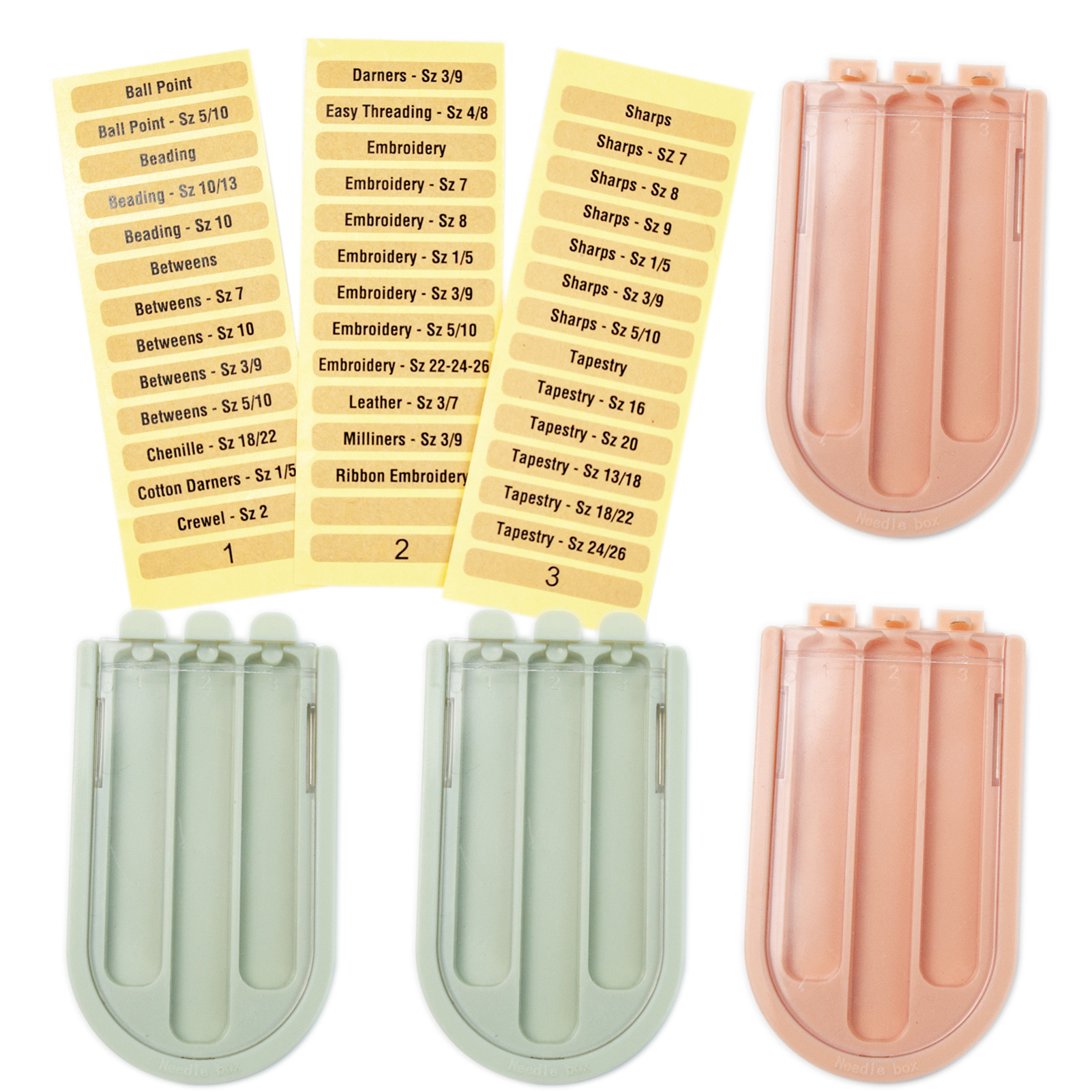 Sewing Needle Organizer Transparent Sewing Needle Box Cross Needle Box ...