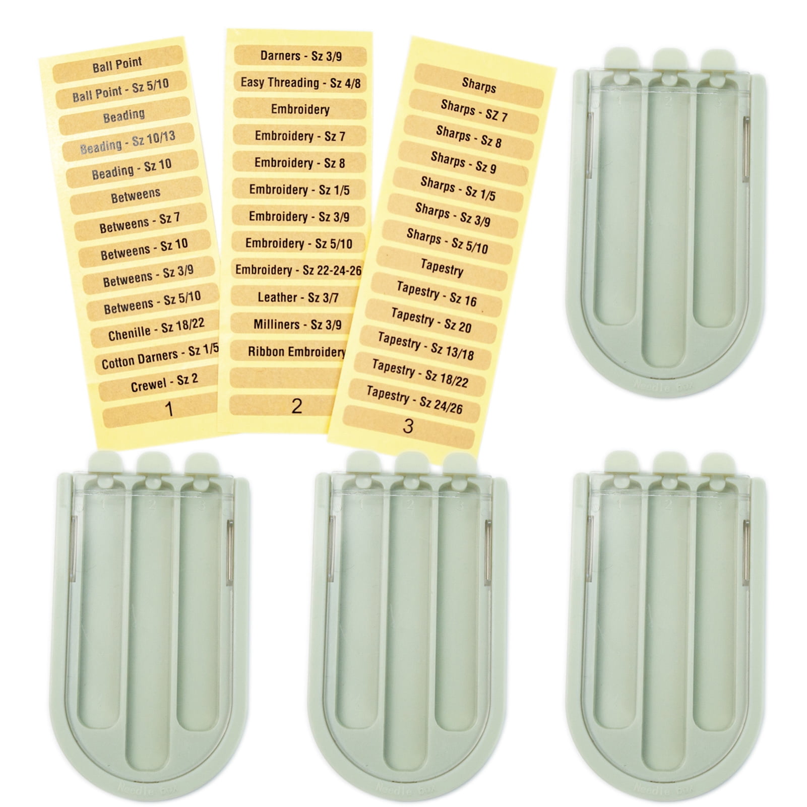 Sewing Needle Organizer Transparent Sewing Needle Box Cross Needle Box ...