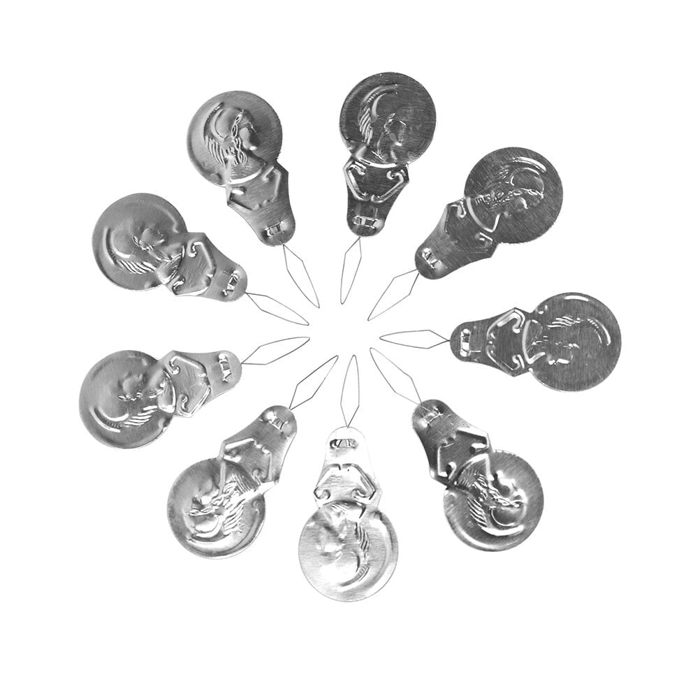 LULULION 100pcs Simple Aluminum Needle Threader Gourd Shaped Sewing ...