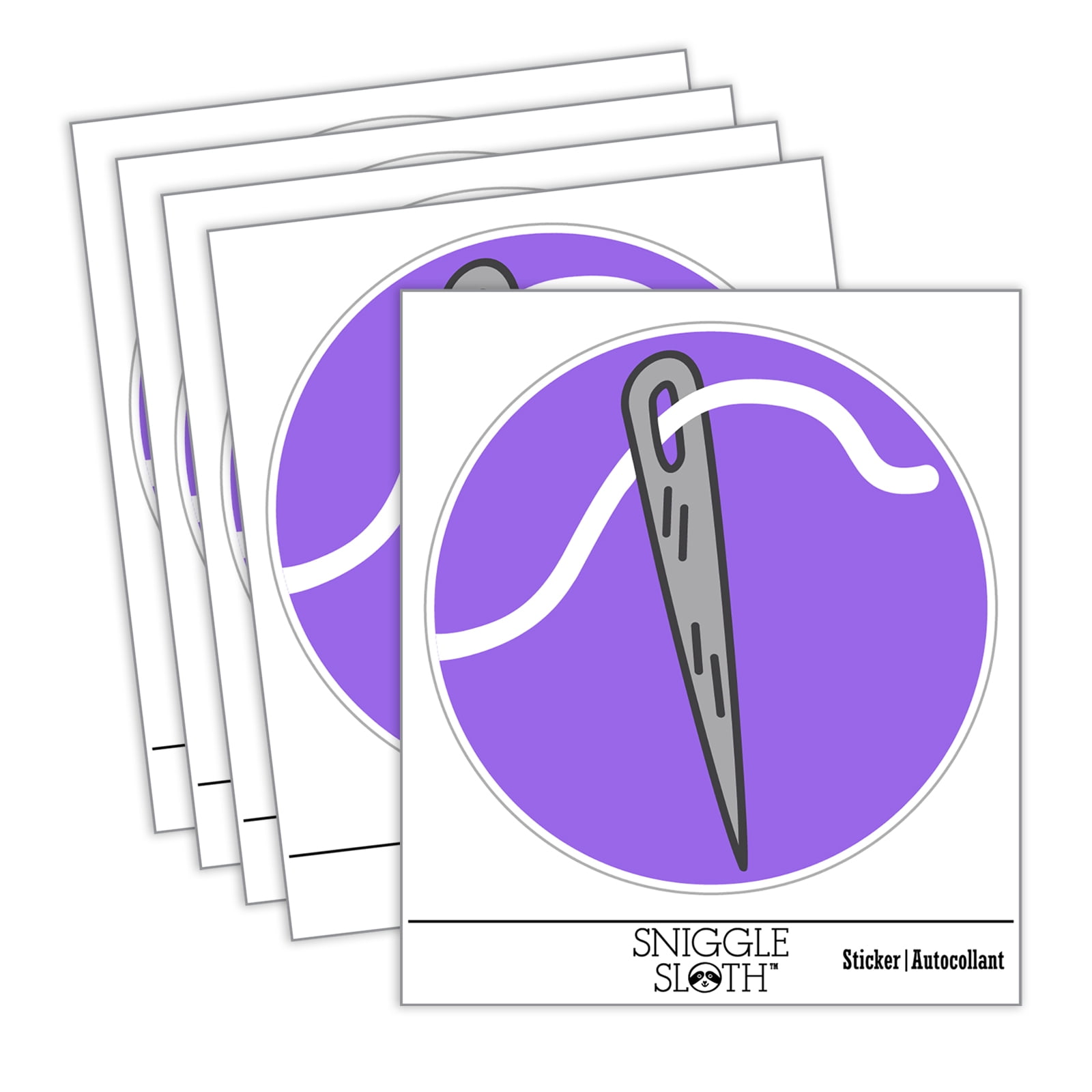 Sewing Needle and Thread Car Window Bumper Water Bottle Phone Tablet ...