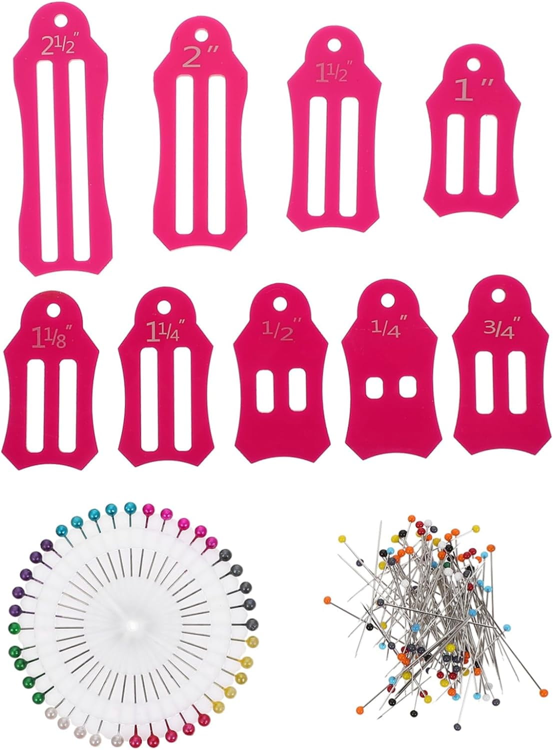 Sewing Pearl Pin 3 Sets Multi-Size Needle Wedding Kit Folding with ...