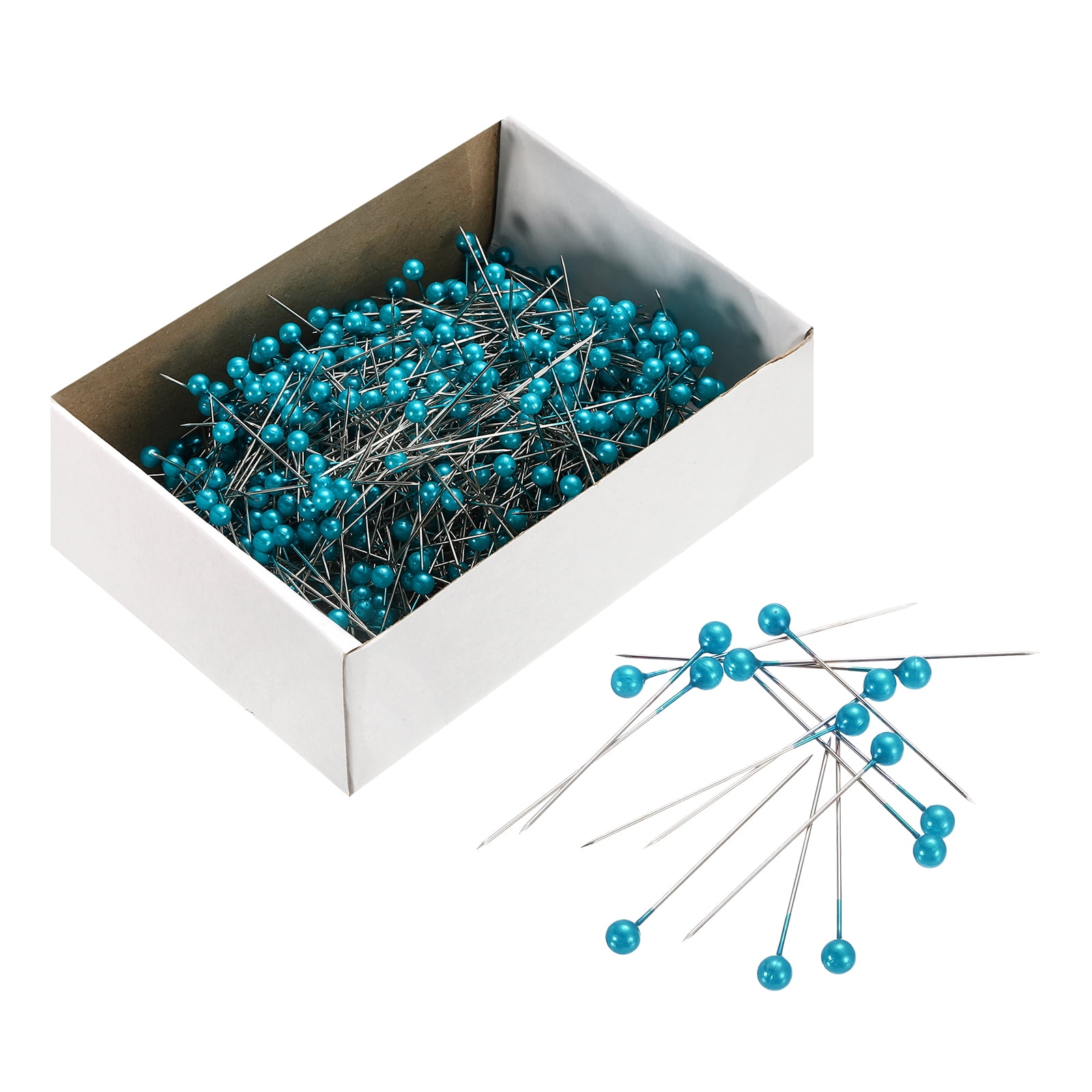 Sewing Pins 800 Pack Round Pearl Head Dressmaking Corsage Pins Straight ...
