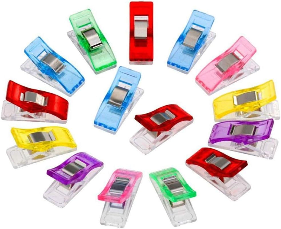 Sewing Quilting Clip, Pack of 100pcs Fabric Clips, Binding Clips ...