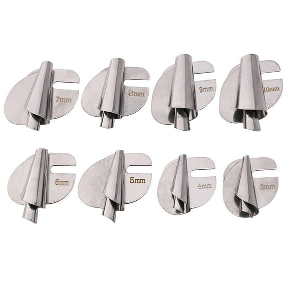 Sewing Rolled Hemmer Foot Presser Foot Set 8-Piece Stainless Steel ...