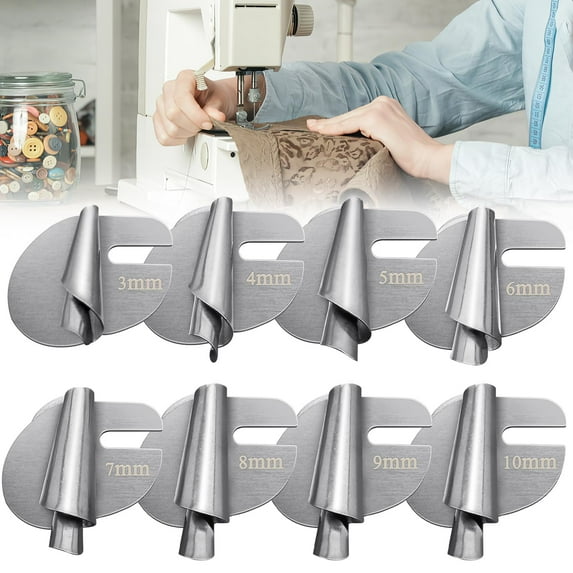 Sewing Rolled Hemmer Foot Set,8PCS [3/4/5/6/7/8/9/10 mm] Rolled Hem ...
