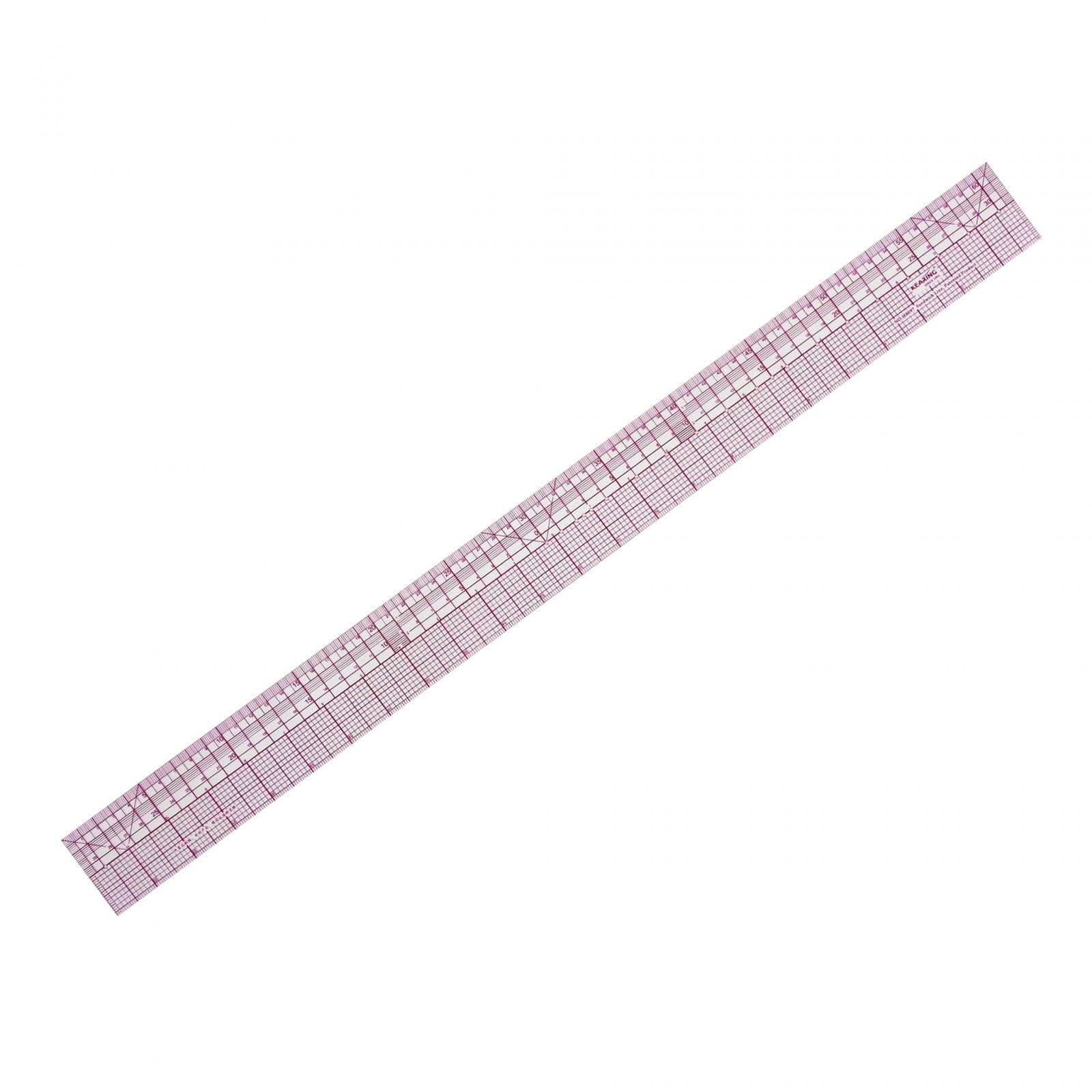Sewing Ruler Clear Ruler Multifunctional 60cm Grading Rulers Acrylic ...