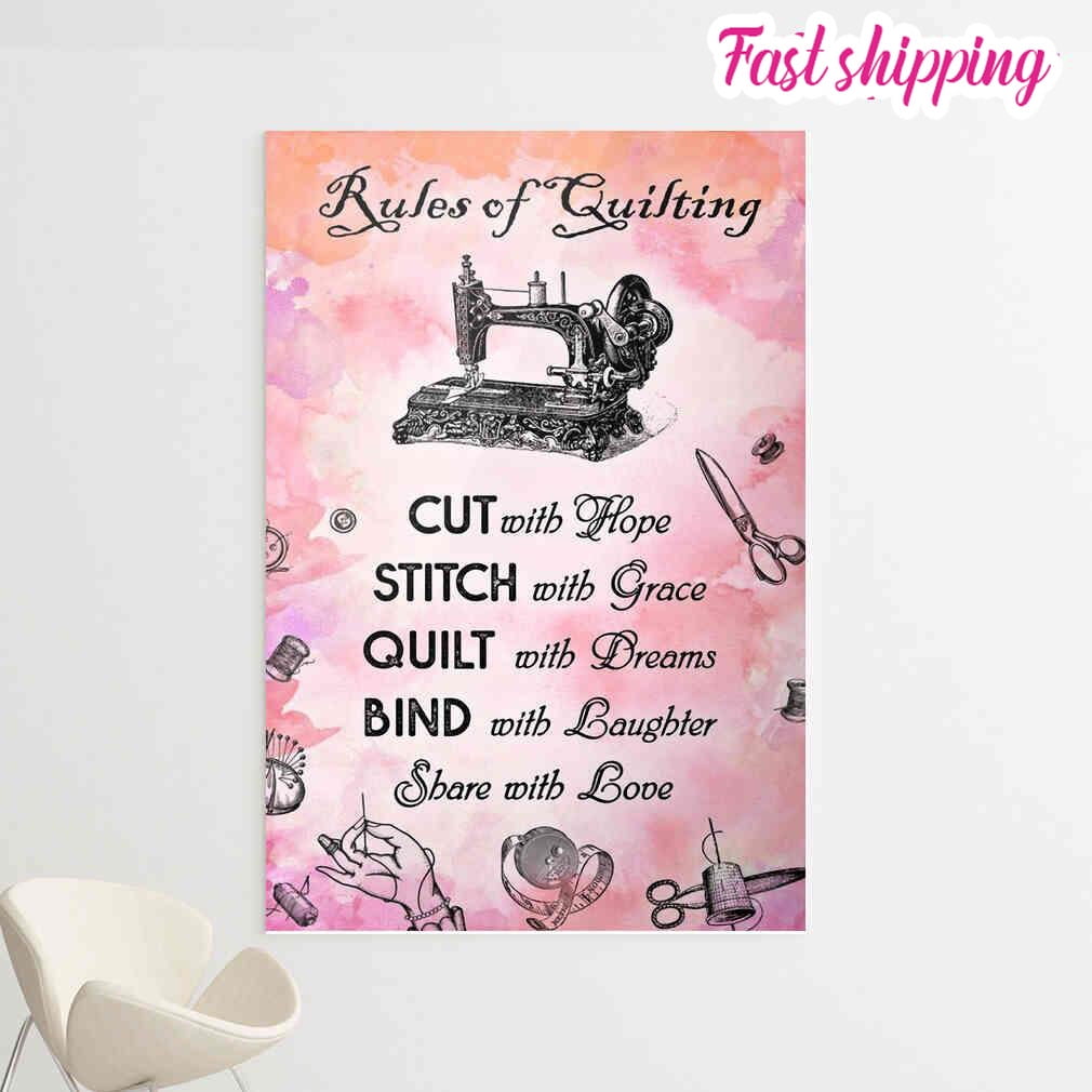 Sewing Rules Of Quilting Poster Prints Poster Wall Art Vertical 24 x 36 ...