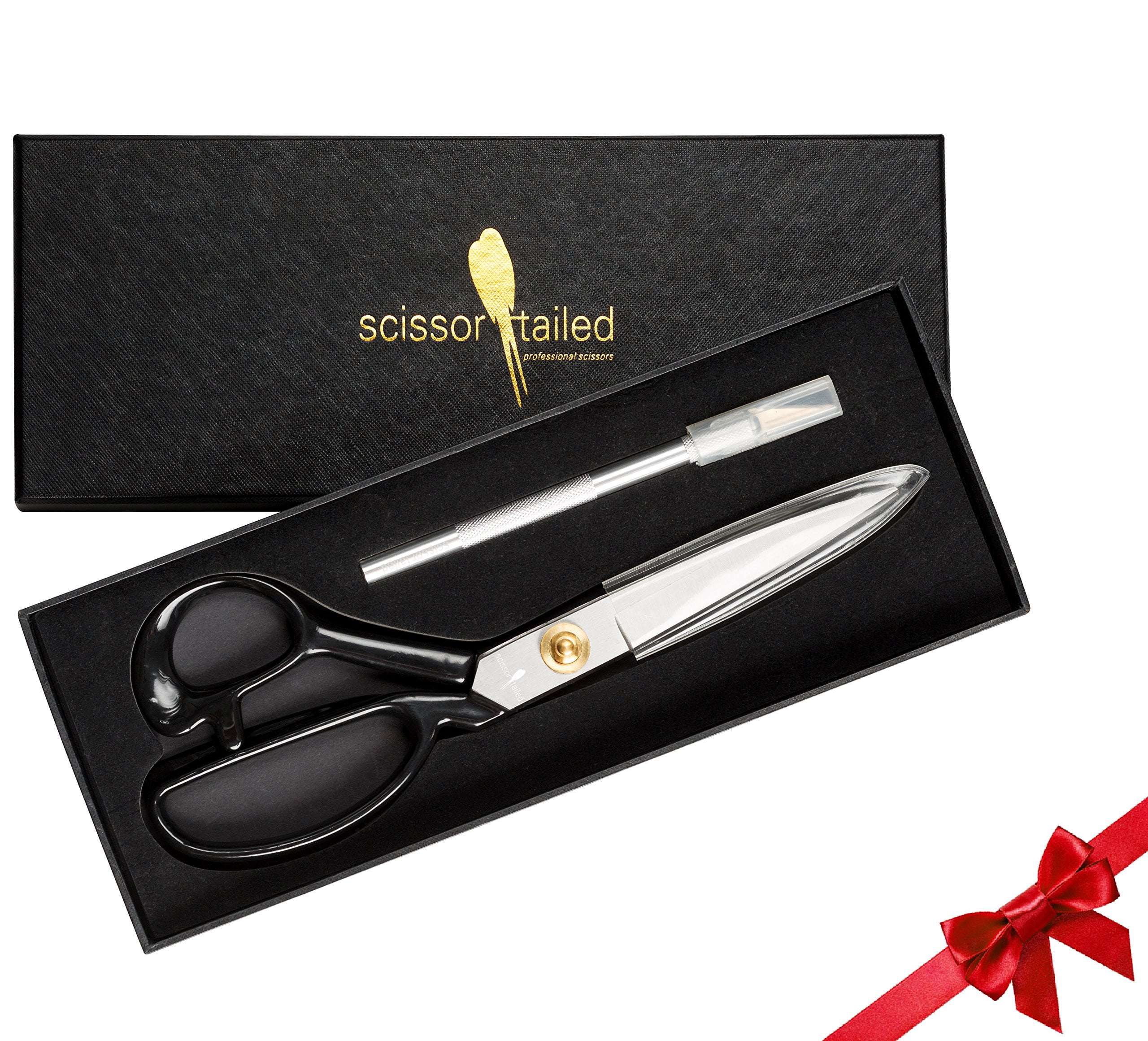 Sewing Scissors Heavy Duty 10" Free Craft Knife; Stronger than ...