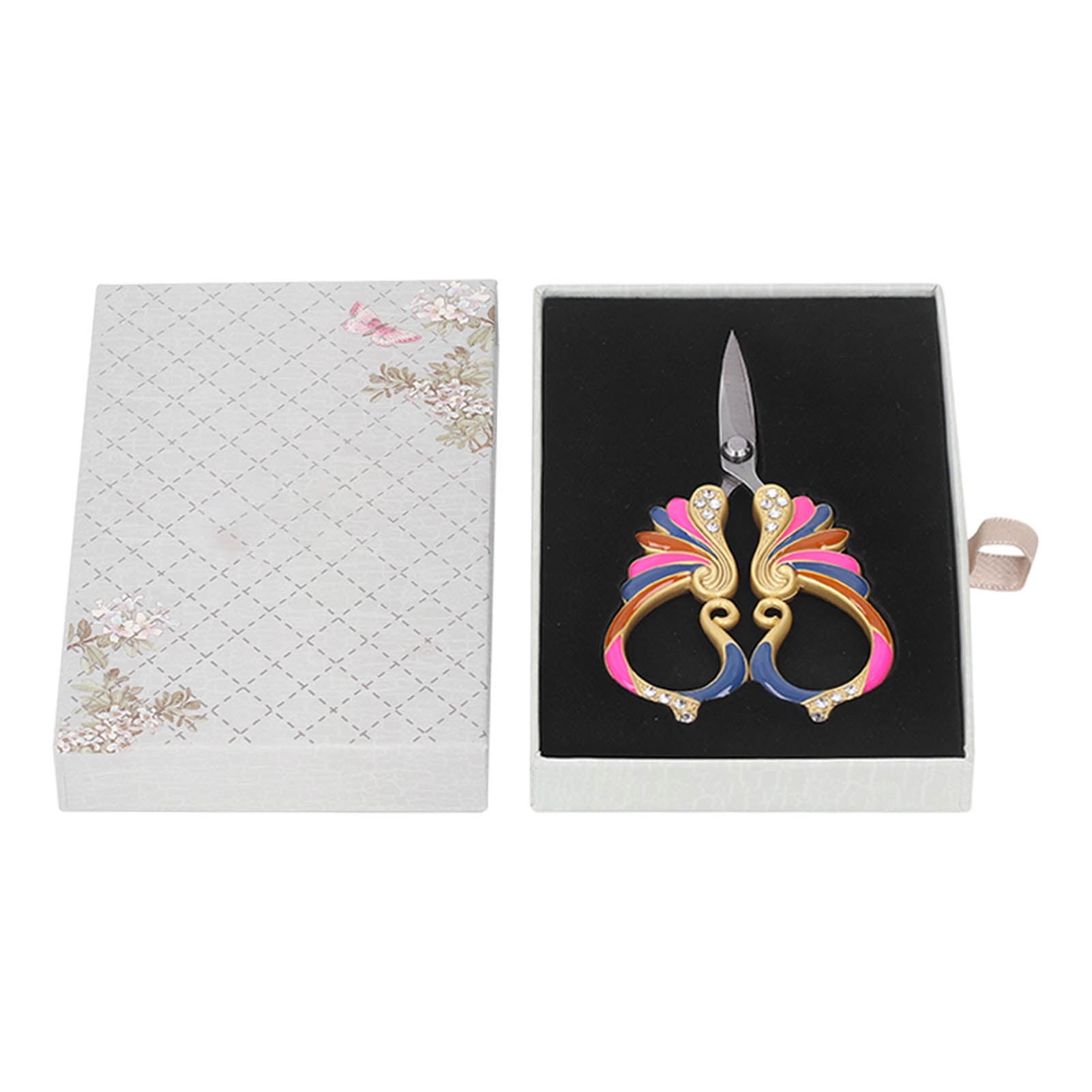 Sewing Scissors Portable Practical Ergonomic Round Handle Stainless ...