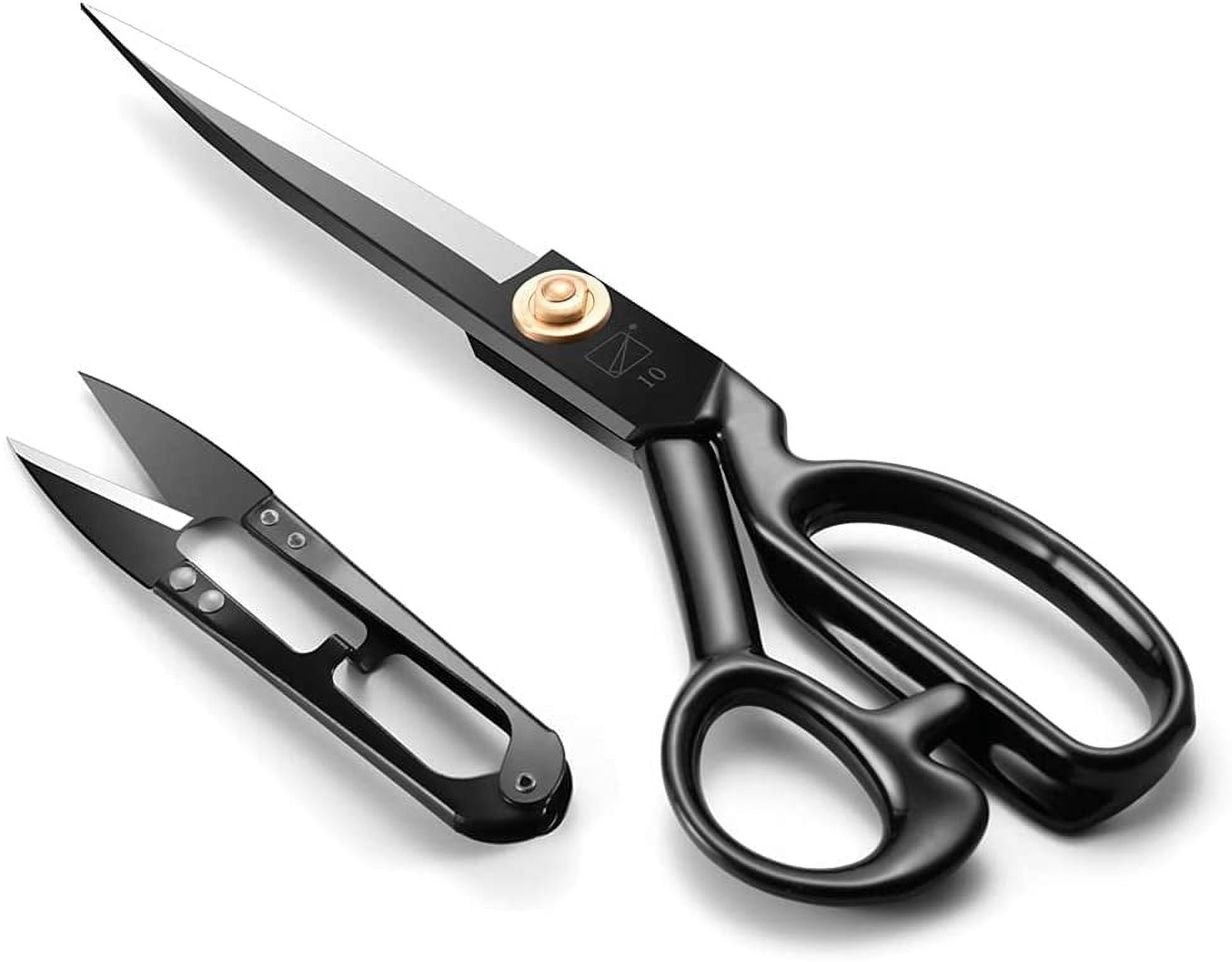 Sewing Scissors, Professional 10 Inch Fabric Dressmaking Scissors Heavy ...