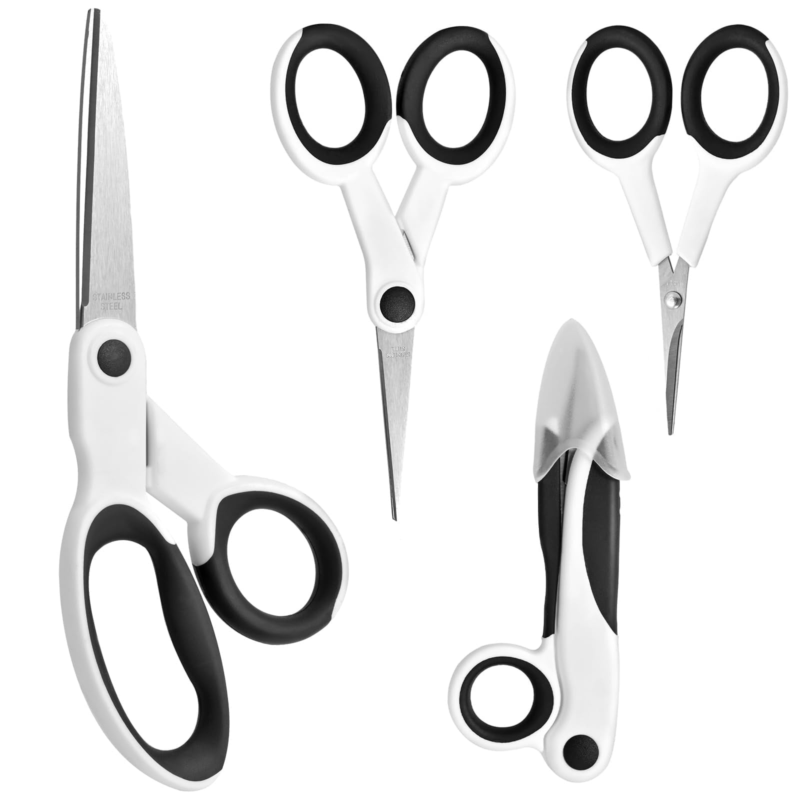 Sewing Scissors Set, 8.1" Heavy Duty Fabric Scissors, 5.1" Detail ...