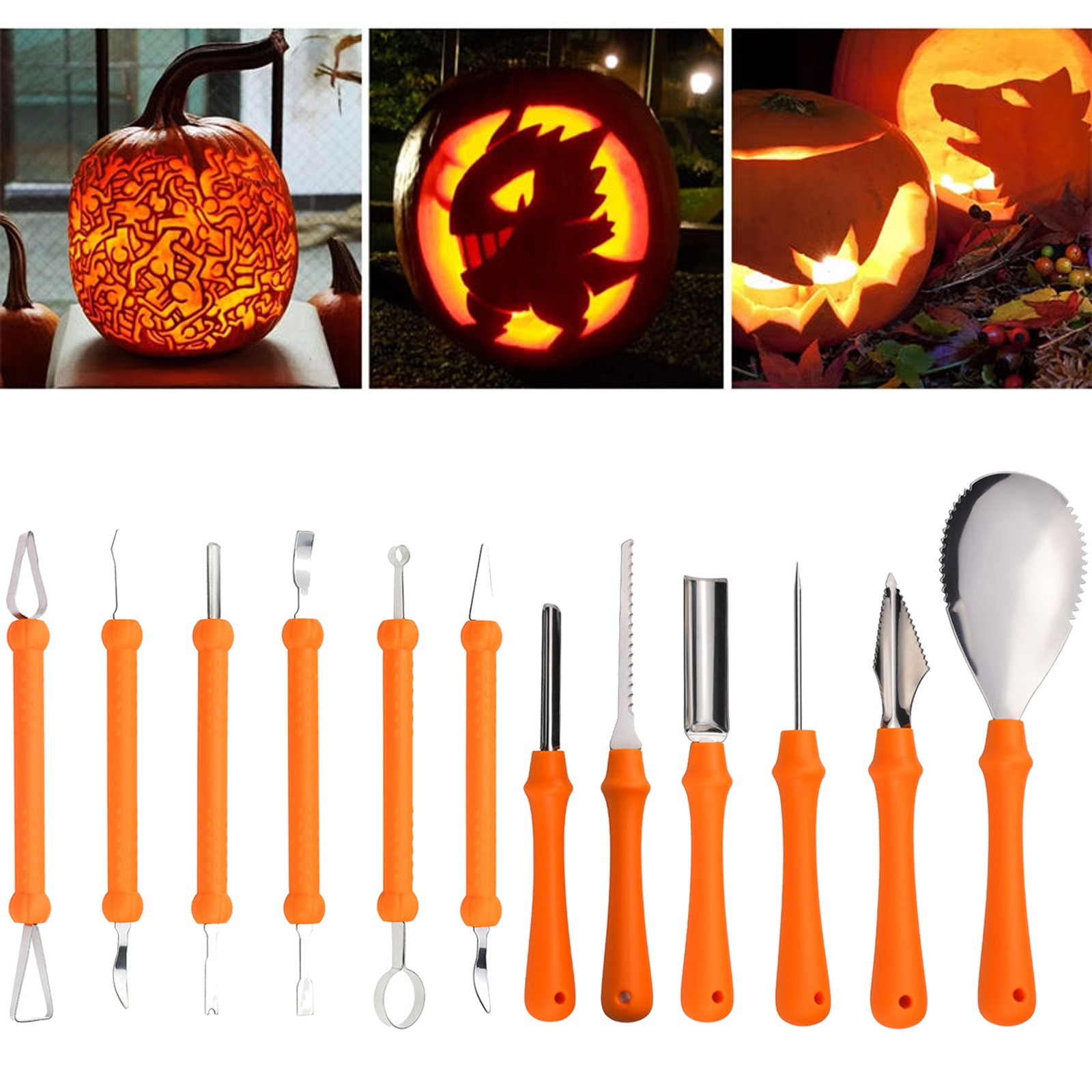 Sewing Scissors Small Halloween Pumpkin Carving Kit Stainless Pumpkin ...