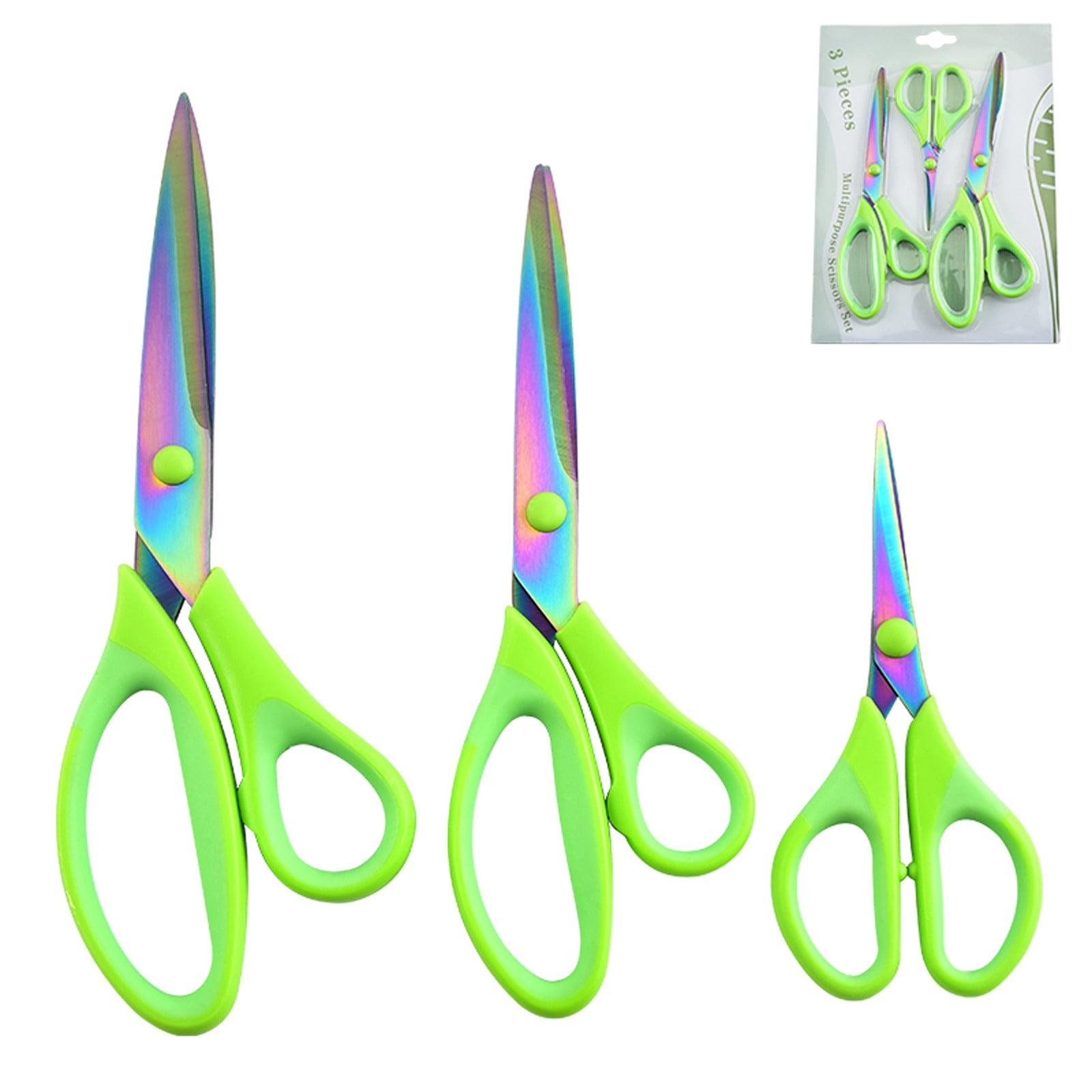 Sewing Scissors Titanium Alloy Blade Multi-purpose Scissors Set 3 FSc ...