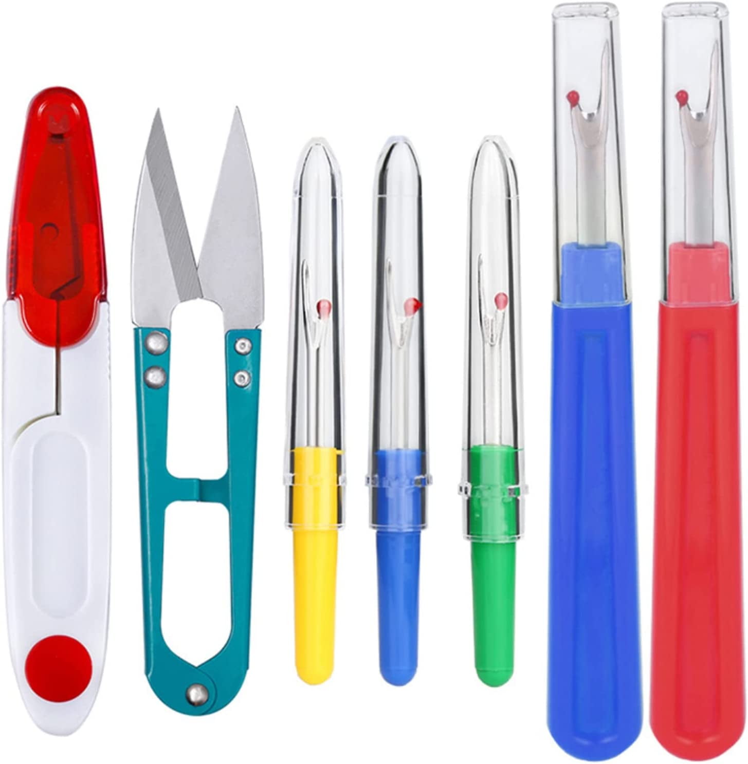 Sewing Seam Ripper Tool 7PCS, 2 Big and 3 Small Handy Stitch Ripper ...