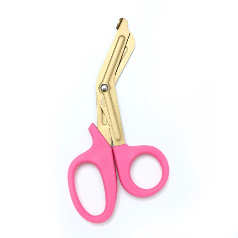 Sewing Stainless Safety 18cm Titanium plating Bandage Scissors ...