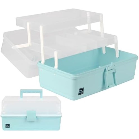 Sewing Storage Organizer Box 13-Inch Art Storage Box Craft Organizer 3 ...