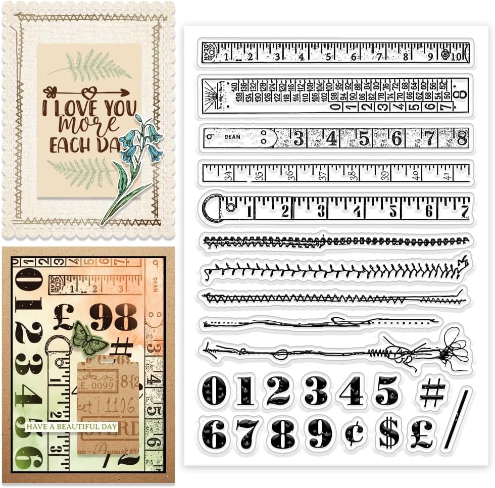 Sewing Thread Numbers Clear Stamp Custom Silicone Clear Stamps ...