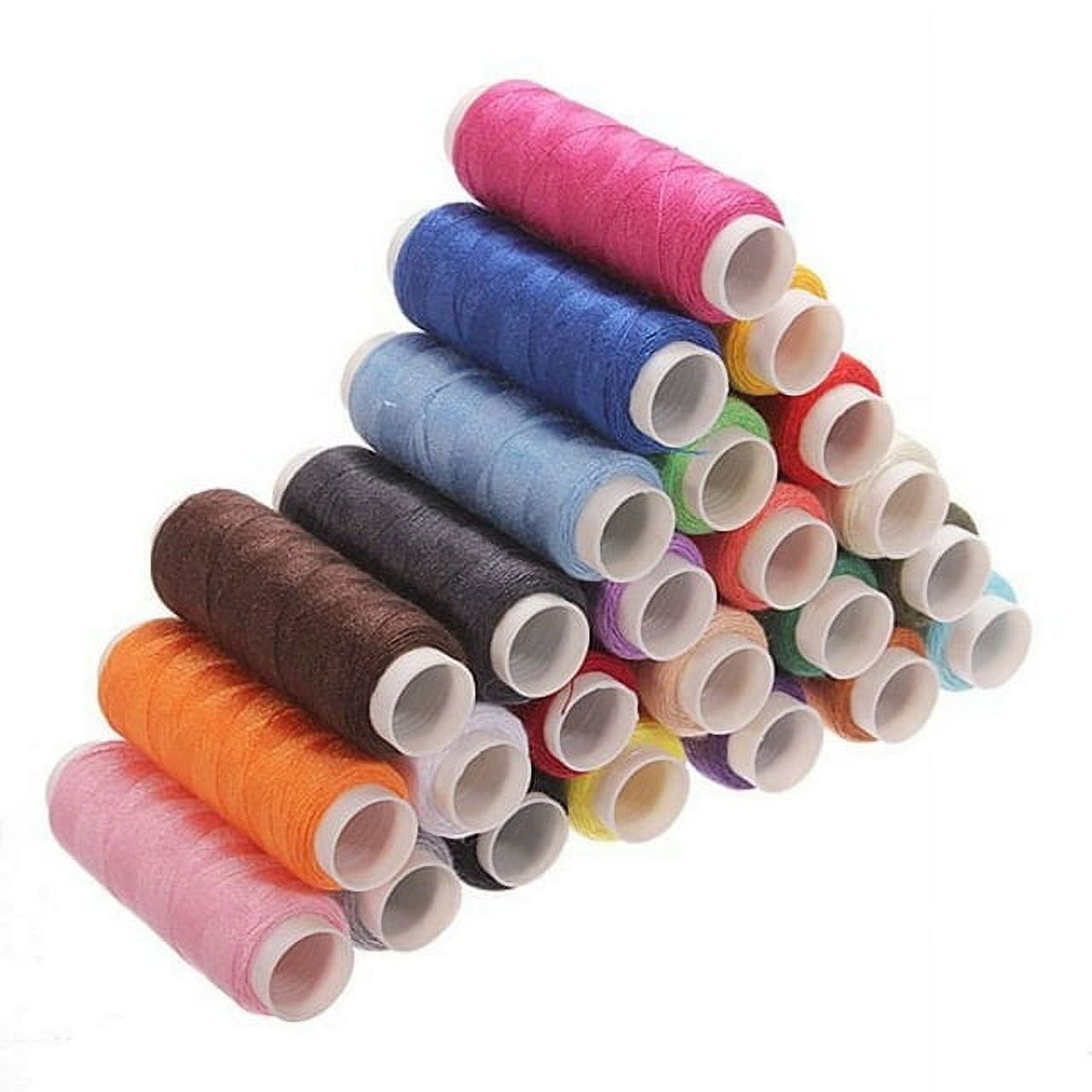 SkyAuks Sewing Thread Spool Assortment Coil 24 Color 218 Yards Each ...