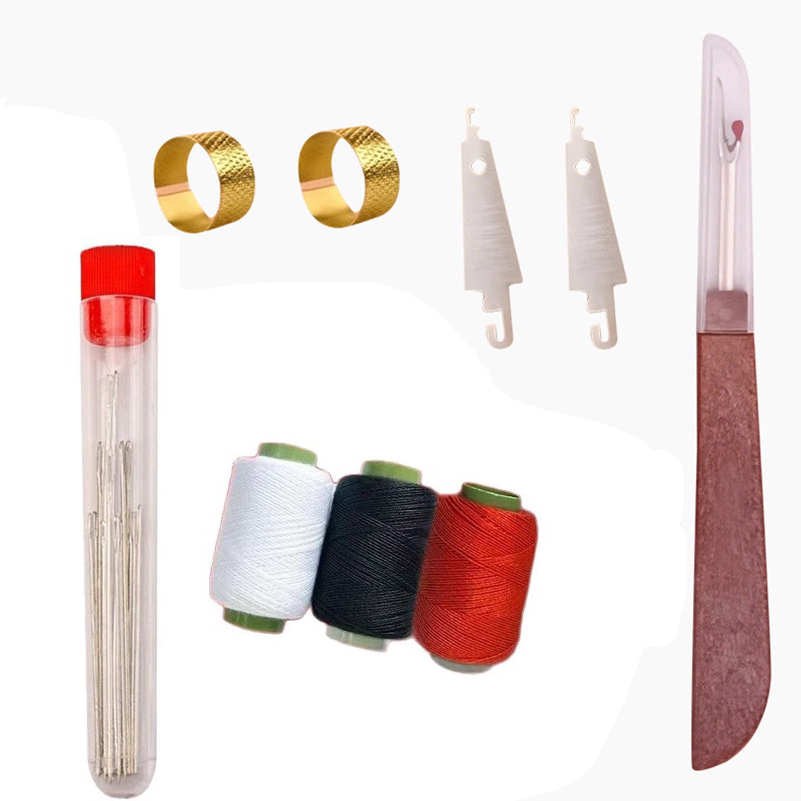 Sewing Tool Set, Needle and Thread Kit, Big Eye Steel Needles Set for ...