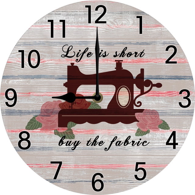 Sewing Wall Clock for Sewing Lovers, Crafting Gifts for Women Mom ...