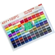Serger All-Purpose Polyester Sewing Thread - 1500M Spools in Variegated ...