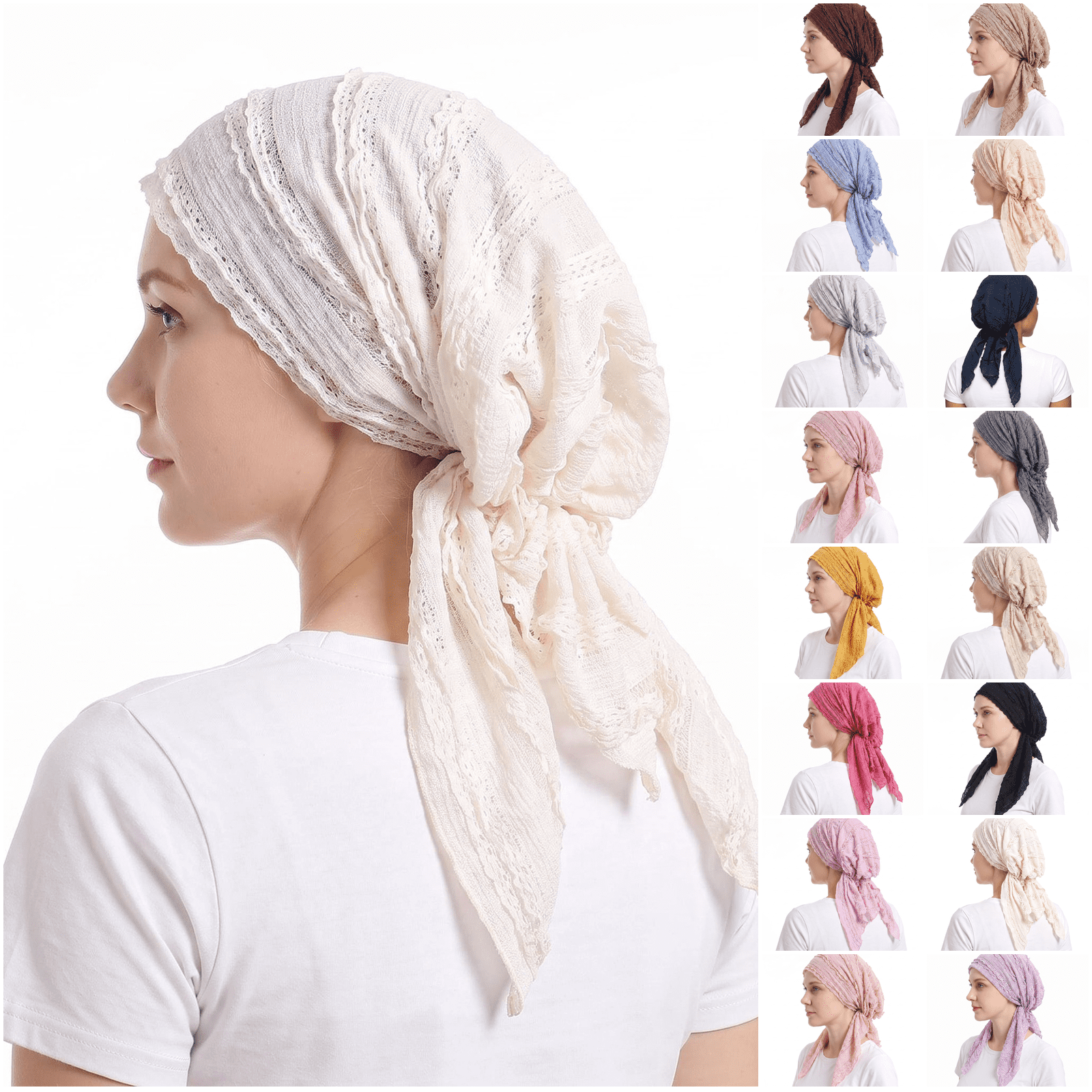 Sewkxo Turbans Cancer Hats for Women Chemo Headwear, Turban Headwrap ...
