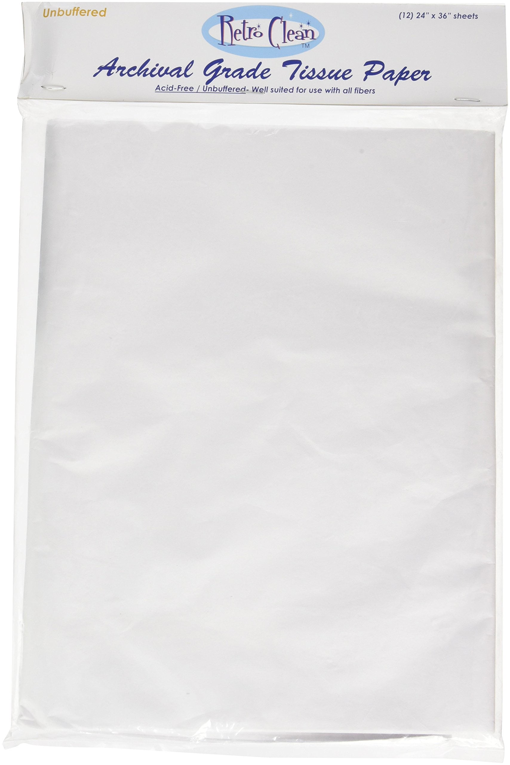 Sewline RetroClean Unbuffered Archival DHF10 Grade Tissue Paper, 24 ...