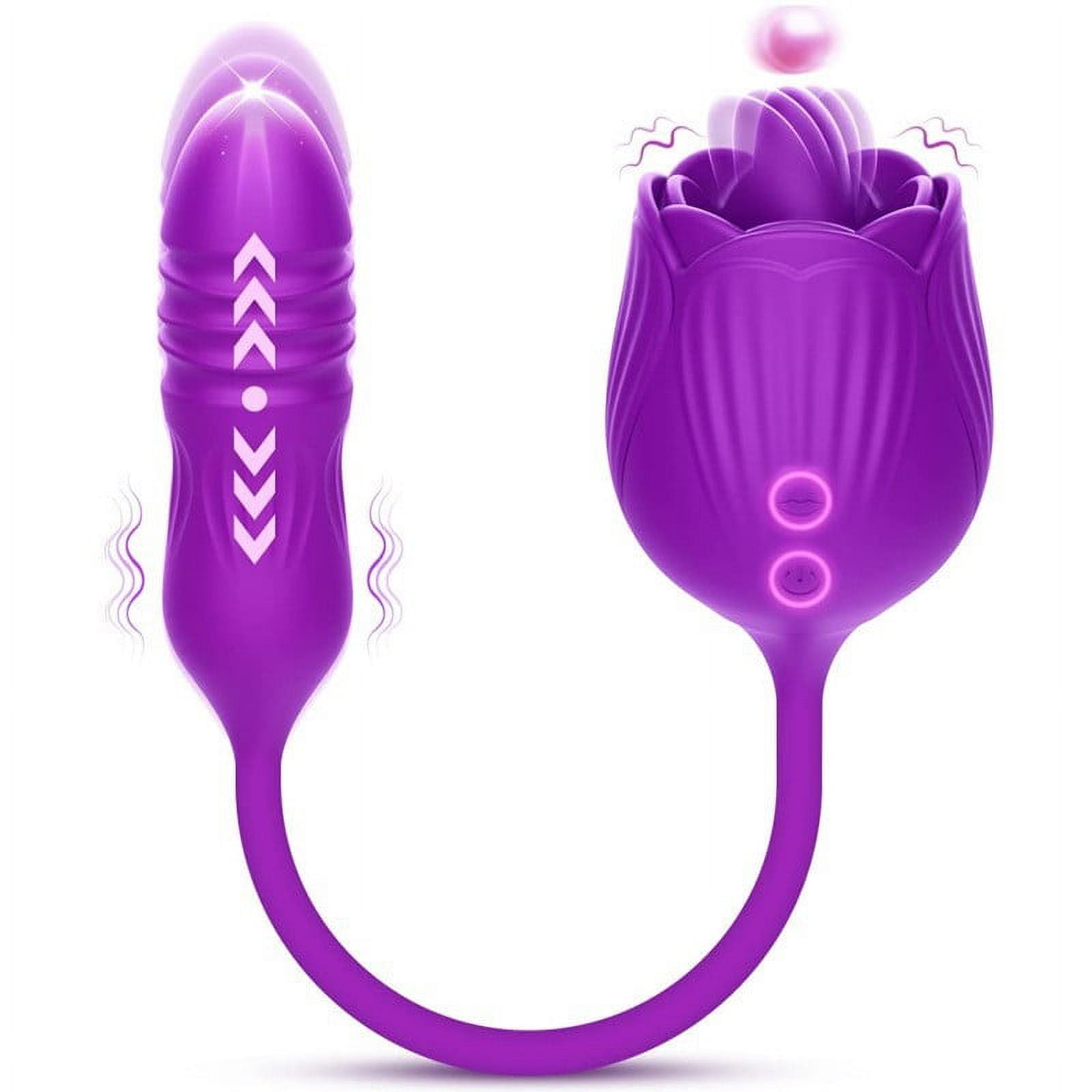 Sex Toy Rose Vibrator Licking Tongue Clitoris Sex Toy Licking Vibration