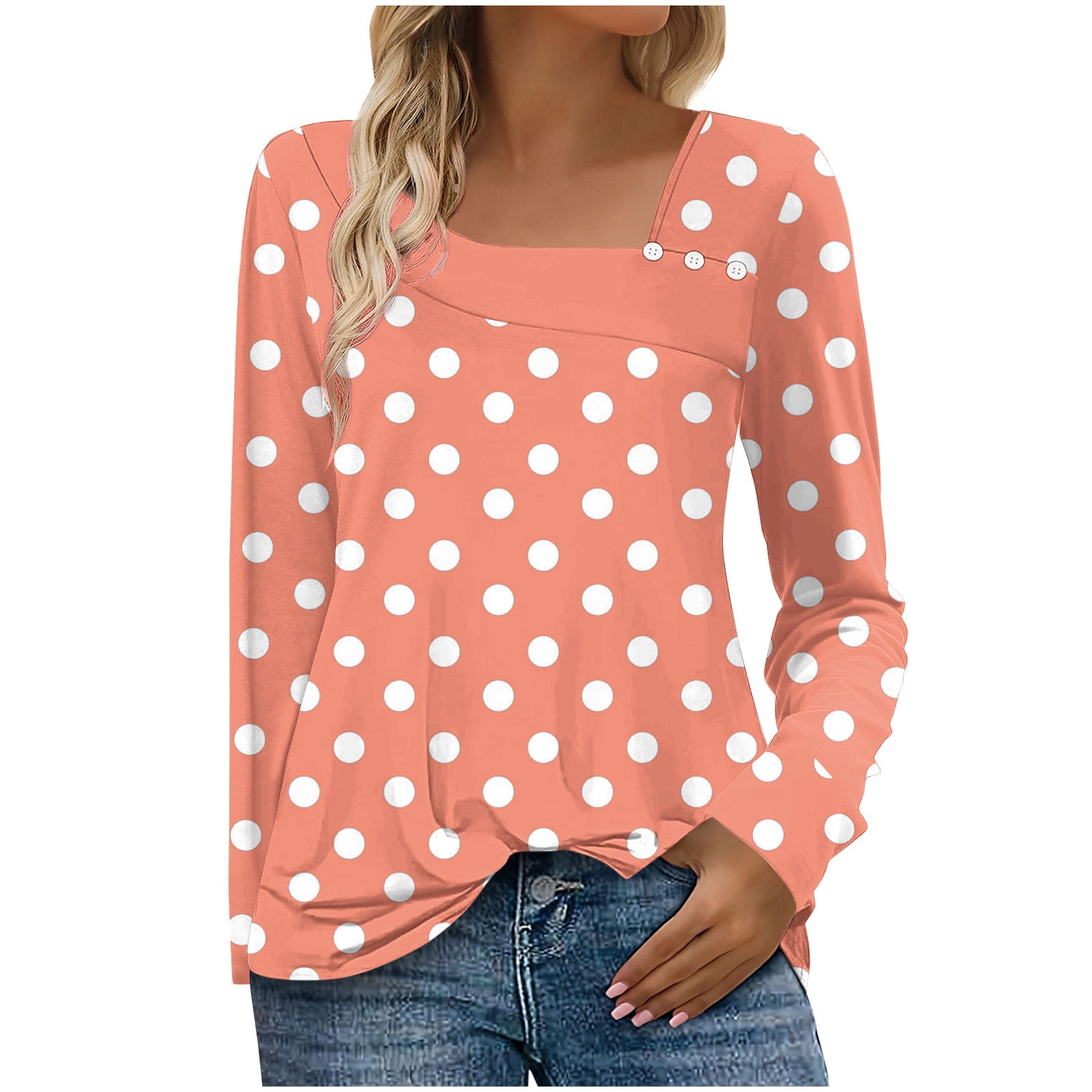 Sexlip Long Sleeve Shirts for Women Fall Fashion Dressy Blouses ...